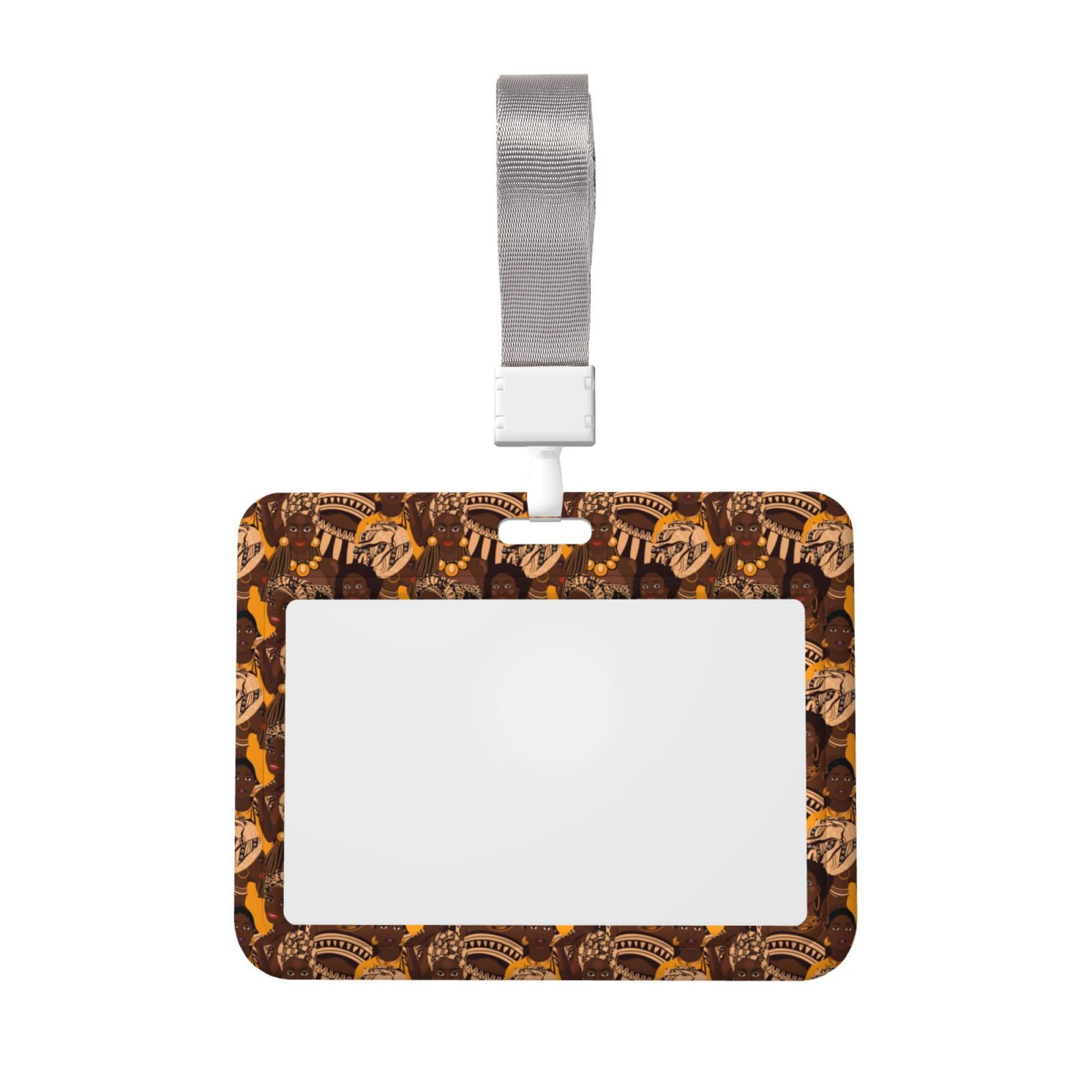 Cauagu Beautiful Ethnic African Women for ID Badge Holder,Badge Holder ...