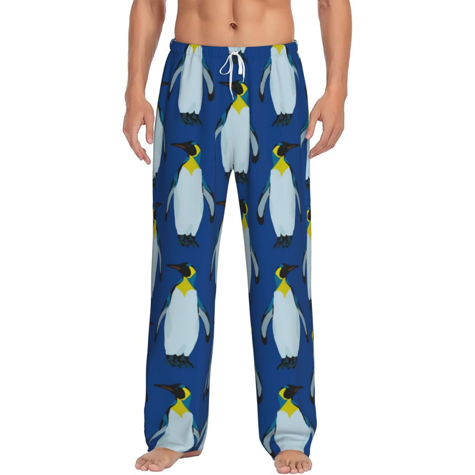 Cauagu Beautiful King Penguin Pattern Mens Pajama Pants Sleep & Lounge ...