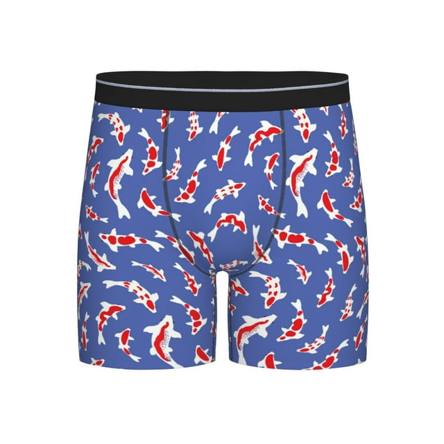 Cauagu Beautiful Koi Fish Print Men's Boxer Briefs, Funny & Cute ...