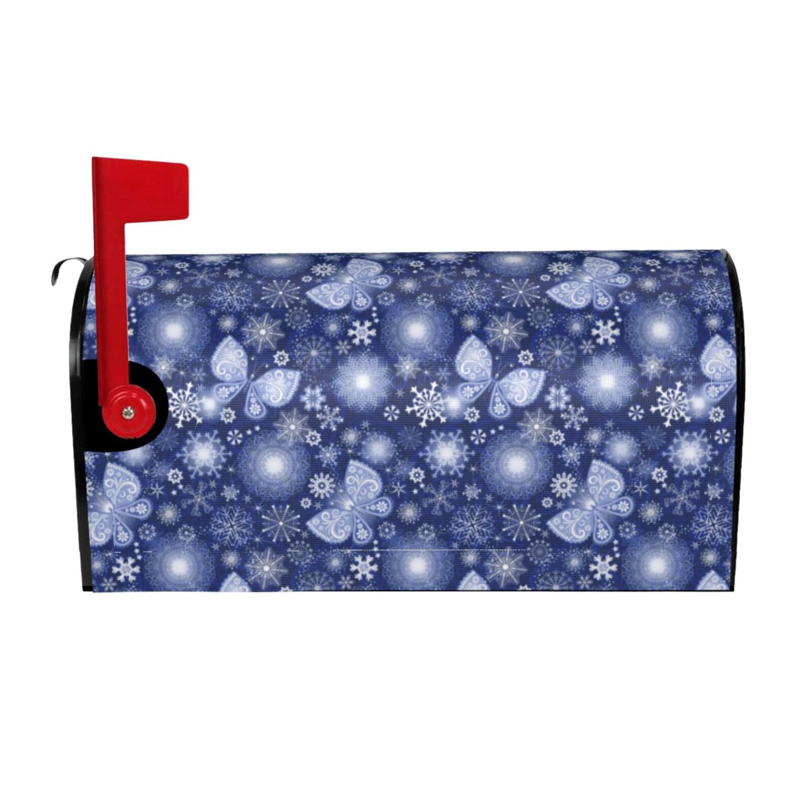 Cauagu Beautiful Snowflake Butterfly Pattern Magnetic Mailbox Covers ...