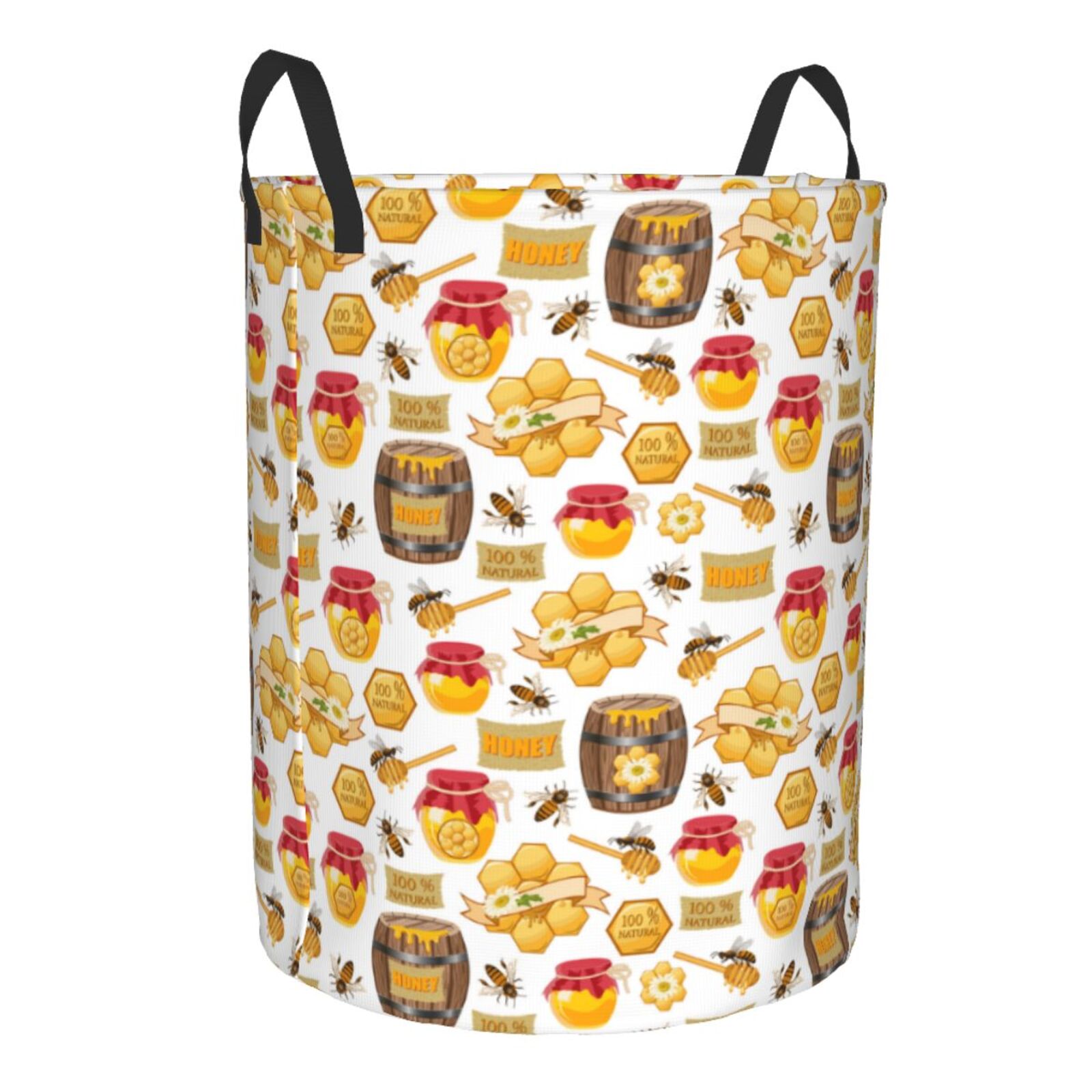 Cauagu Bees And Honey for Laundry Basket,Collapsible Organizer Basket ...