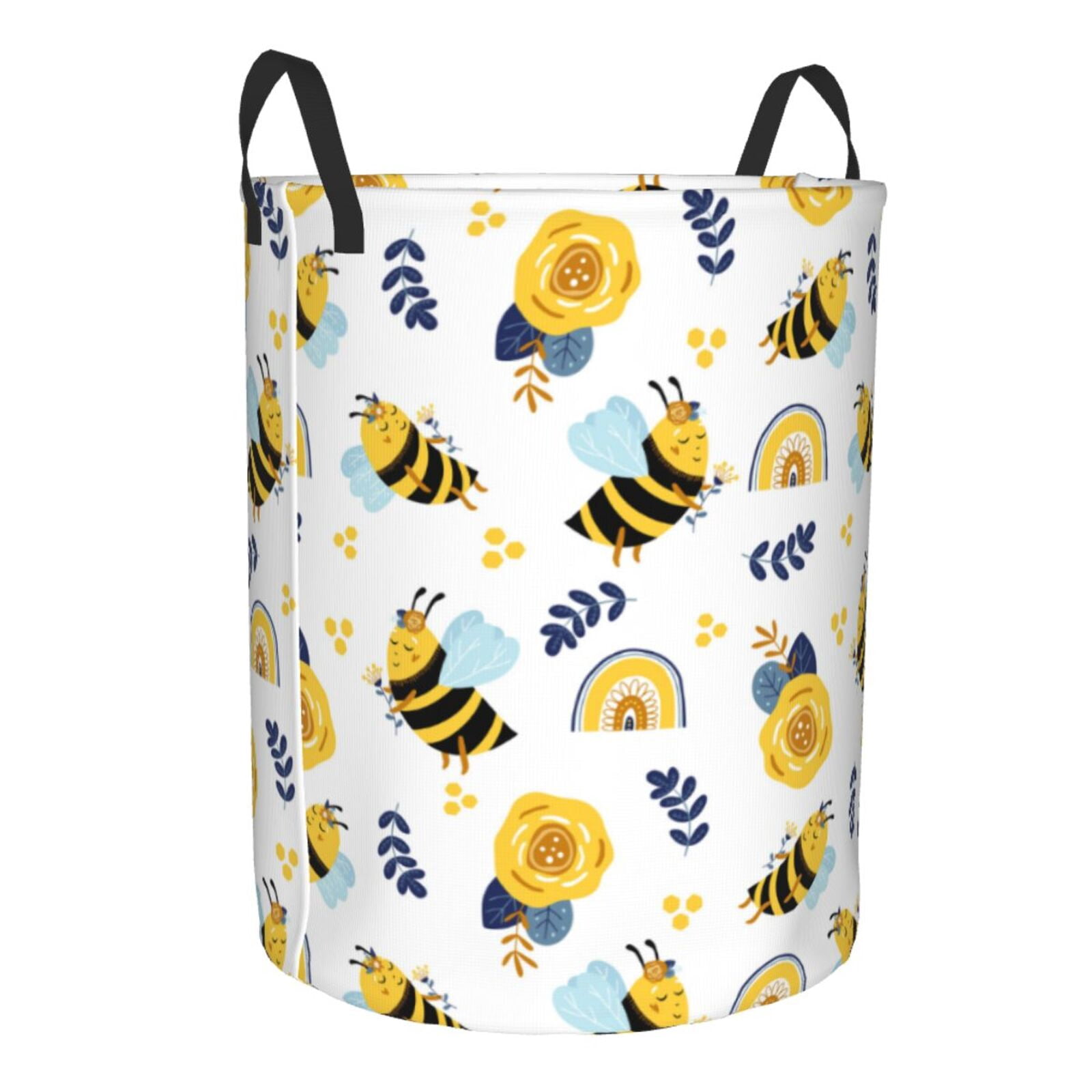 Cauagu Bees And Rainbows for Laundry Basket,Collapsible Organizer ...