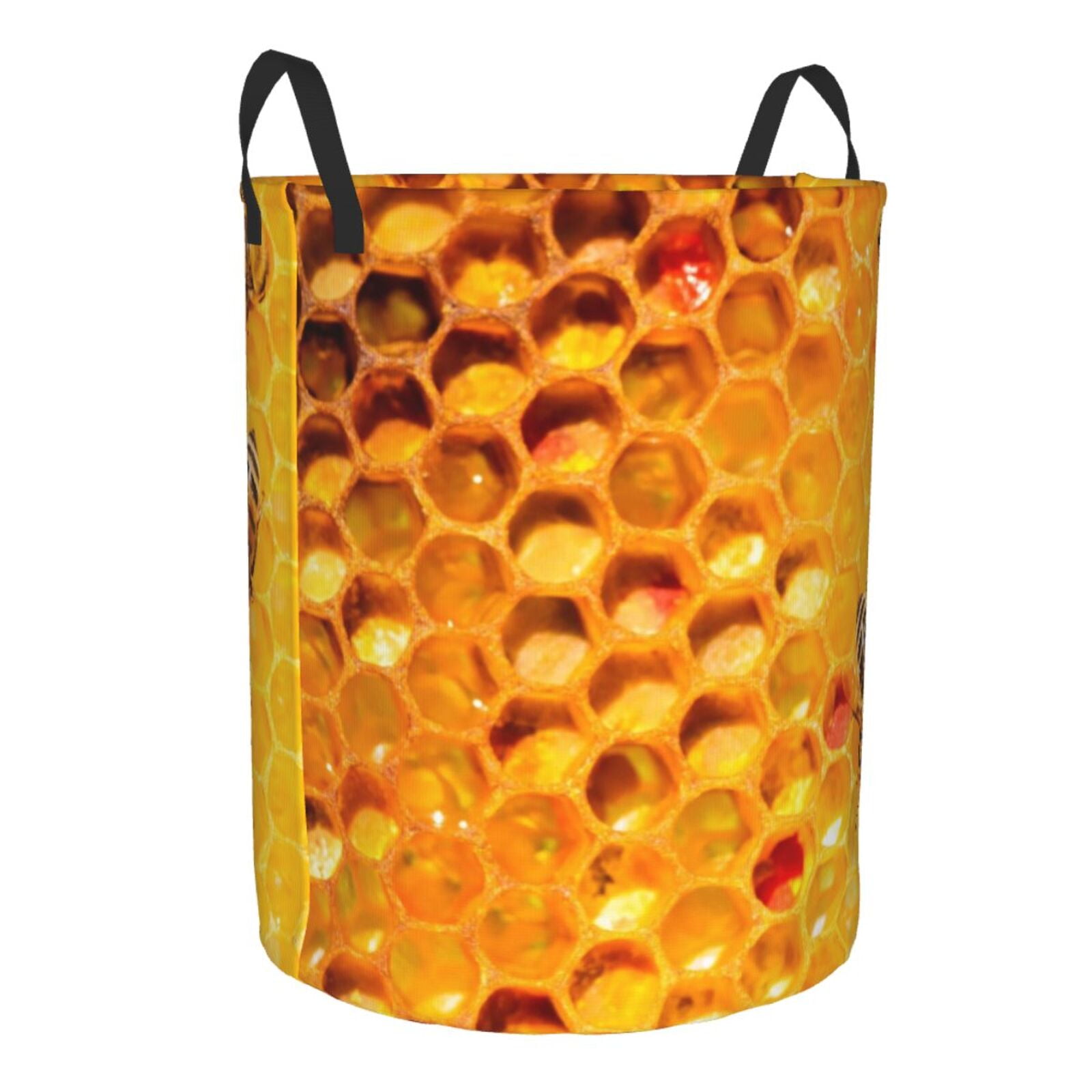 Cauagu Bees on Hive Honeycomb for Laundry Basket,Collapsible Organizer ...