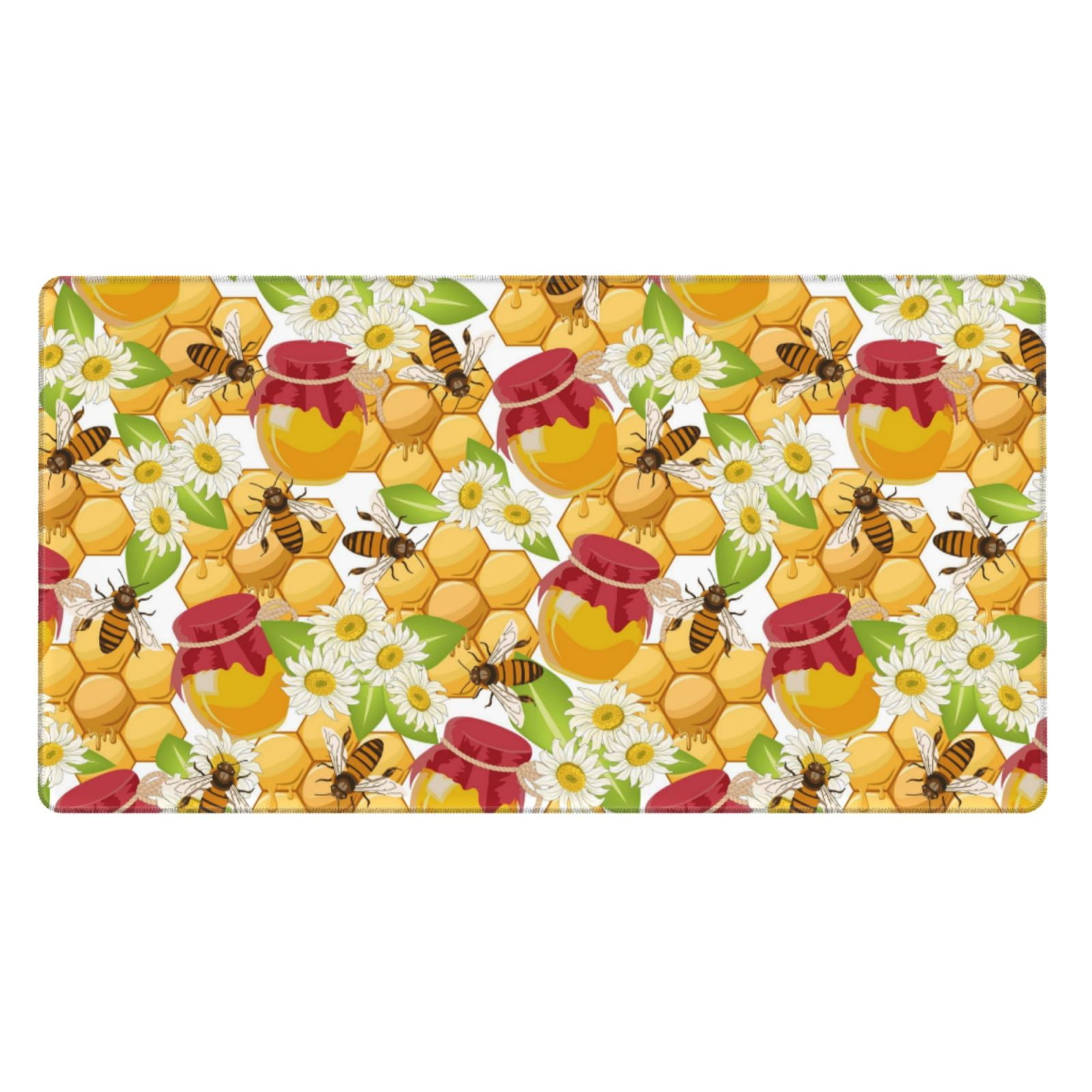 Cauagu Bees Honeycomb for Large Mouse Pad,XXL Extended Gaming Mouse Mat ...