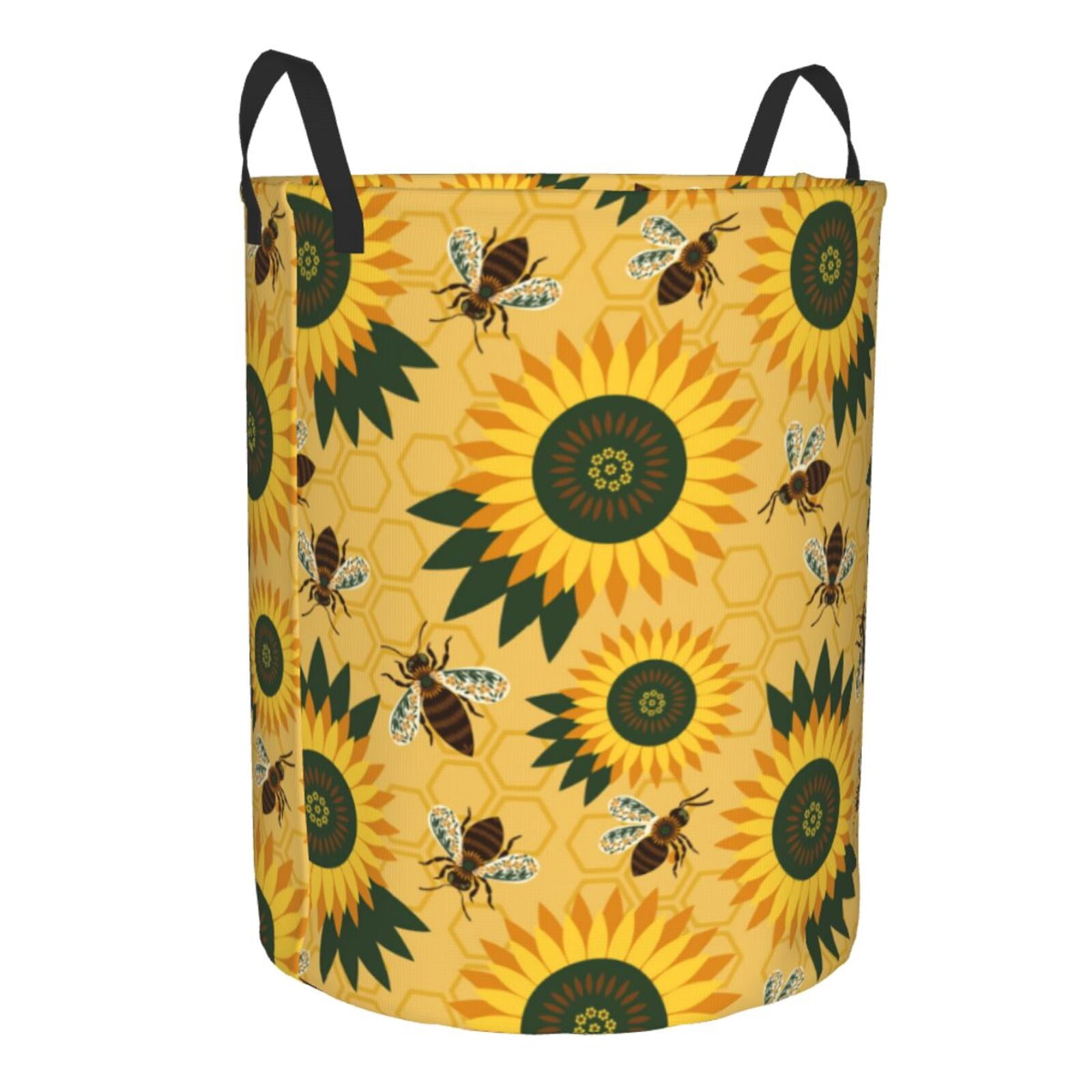 Cauagu Bees and Sunflowers for Laundry Basket,Collapsible Organizer ...