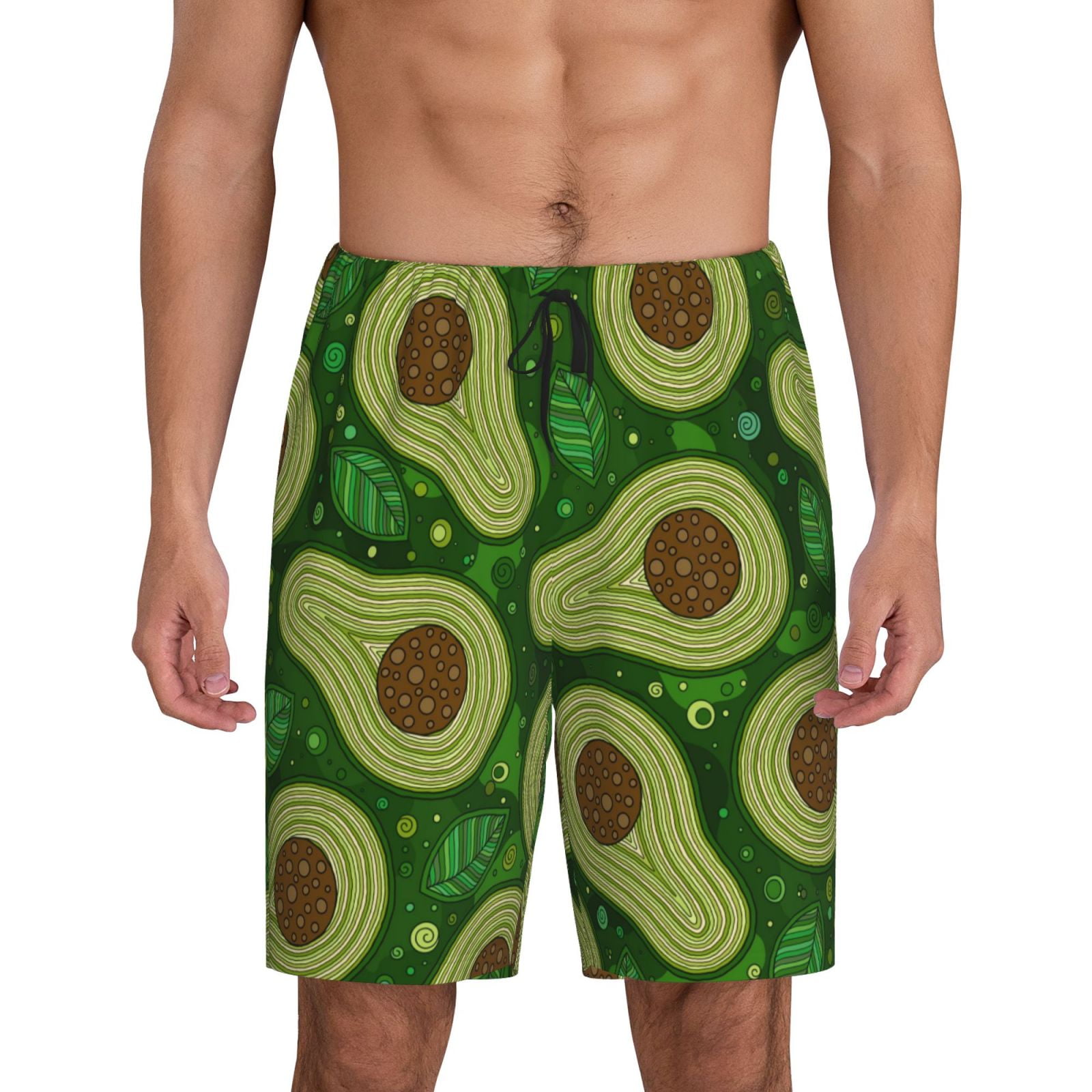 Cauagu Big Colorful Avocados Print Pajama Bottoms for Men Sleep Pajama ...