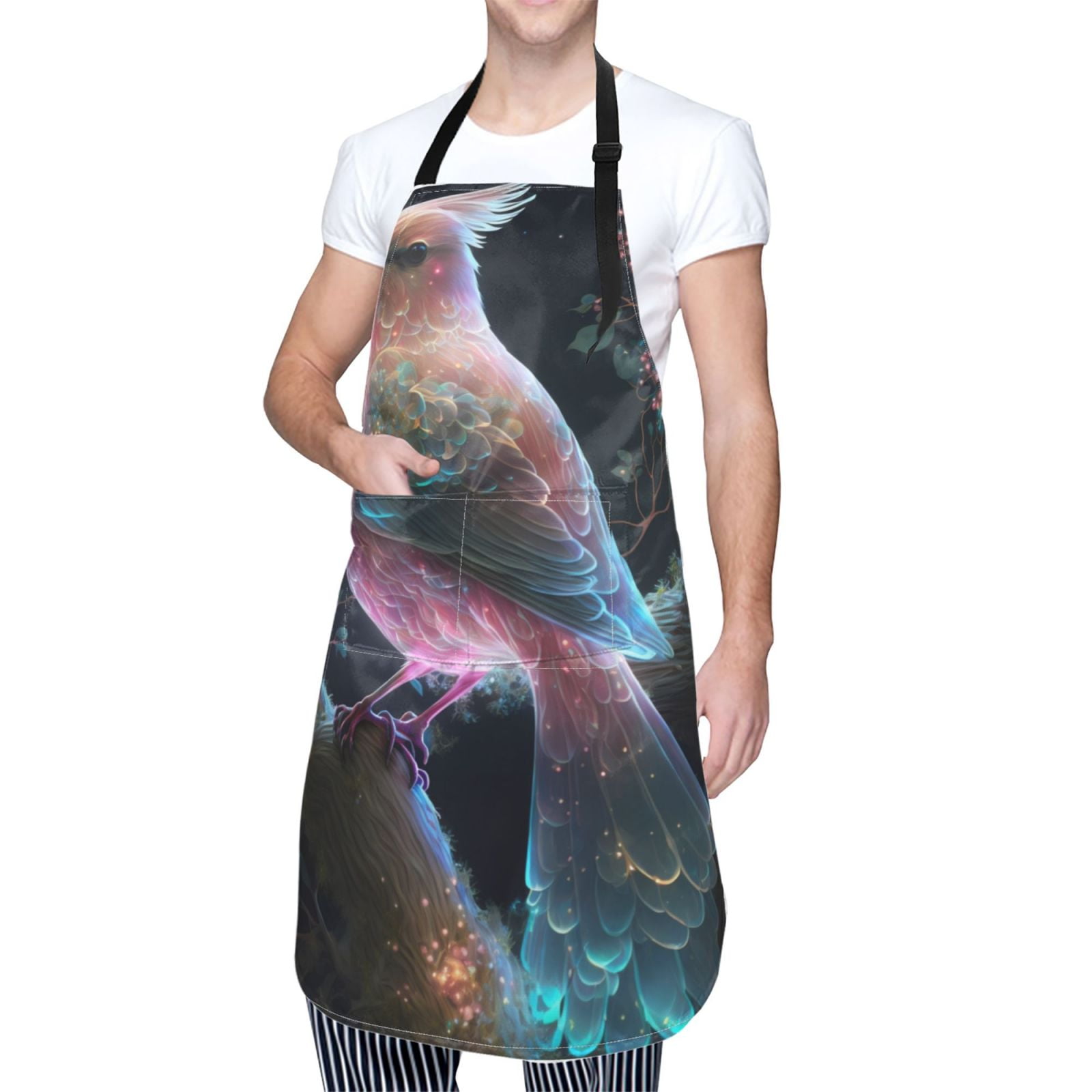 Cauagu Bird 3 Aprons with Pockets,Waterproof Apron for Women,Kitchen ...