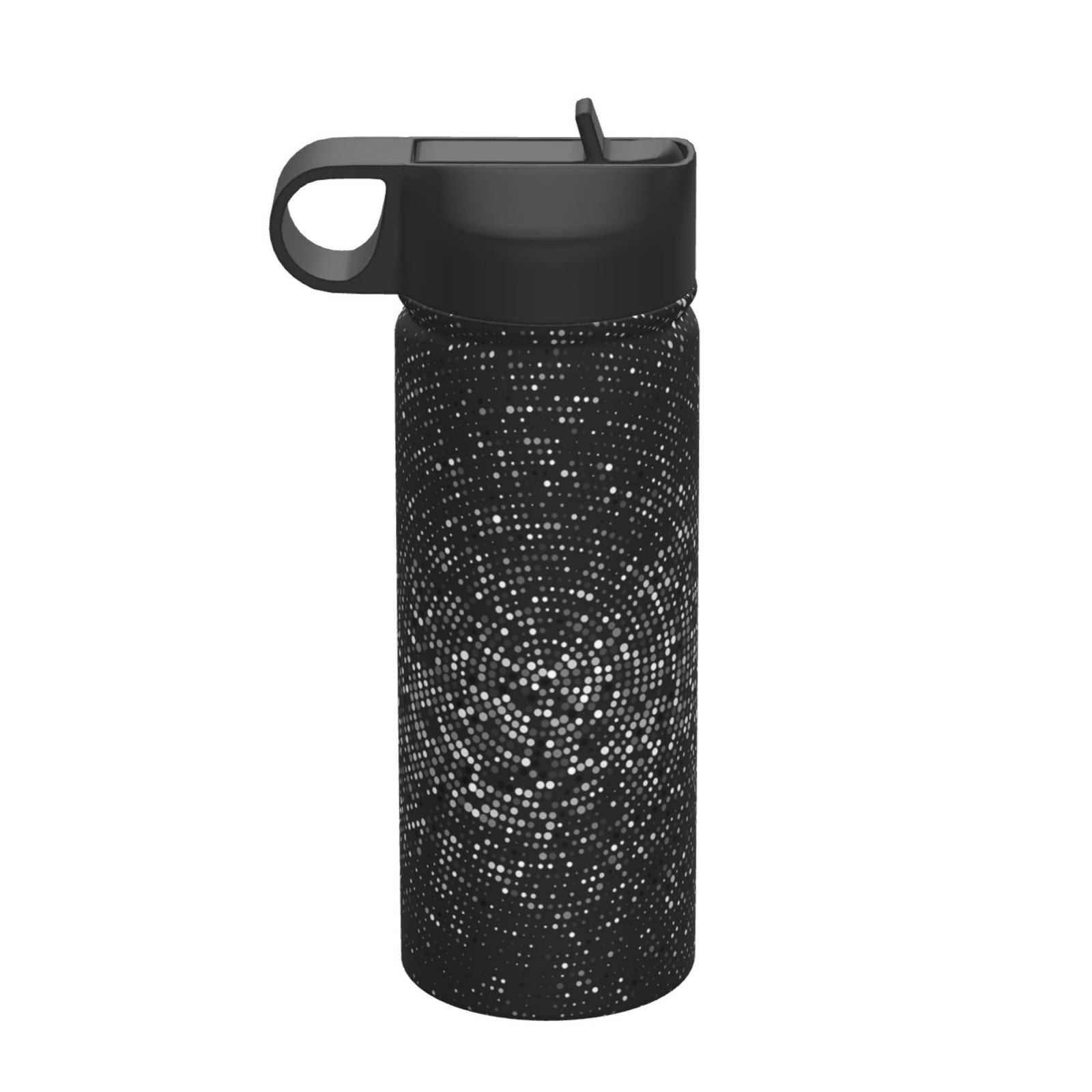 Cauagu Black And White Dotted for 18 oz Water Bottle With Straw ...
