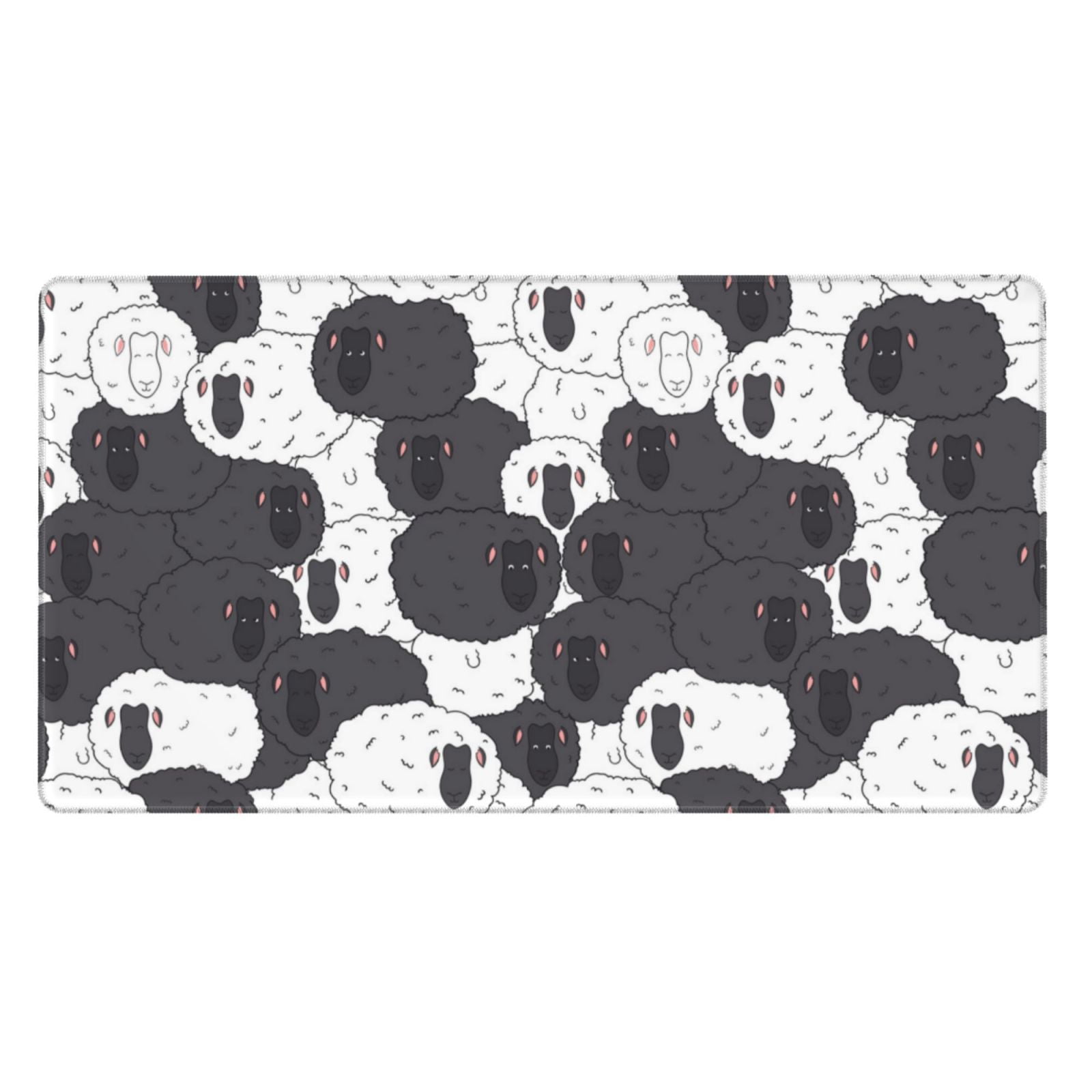 Cauagu Black And White Sheeps for Large Mouse Pad,XXL Extended Gaming ...