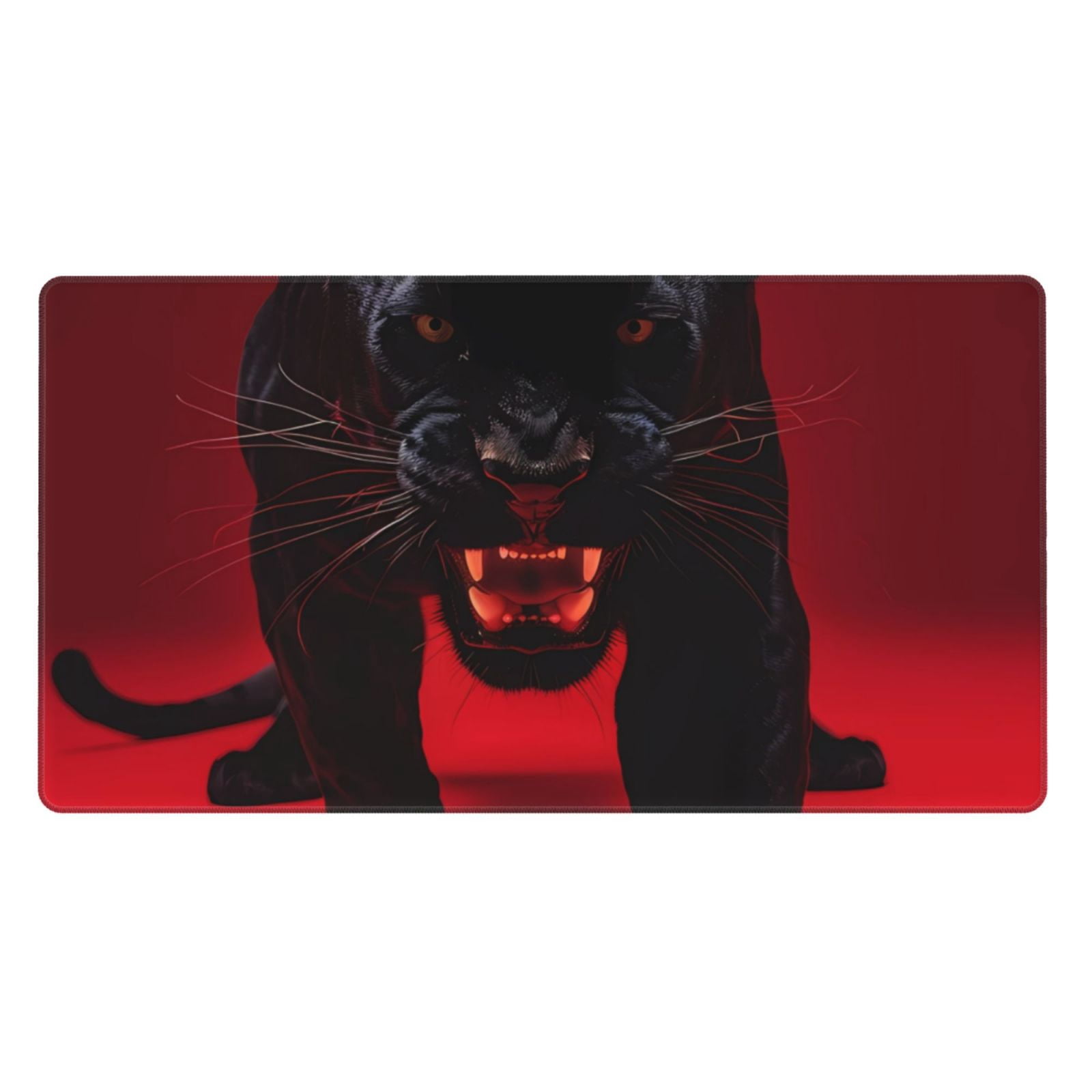 Cauagu Black Panther Red Background for Large Mouse Pad,XXL Extended ...