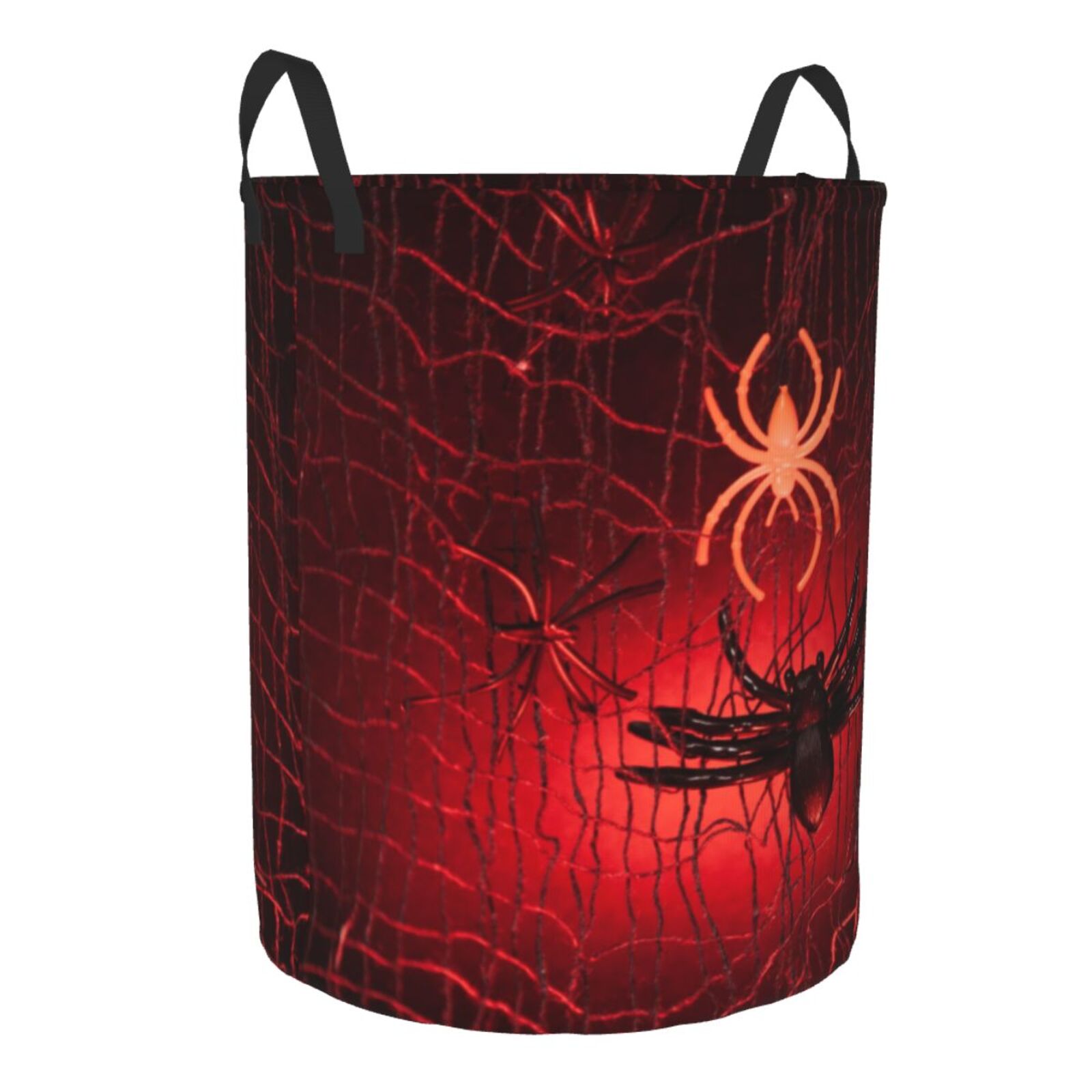 Cauagu Black Spider Web With Spiders for Laundry Basket,Collapsible ...