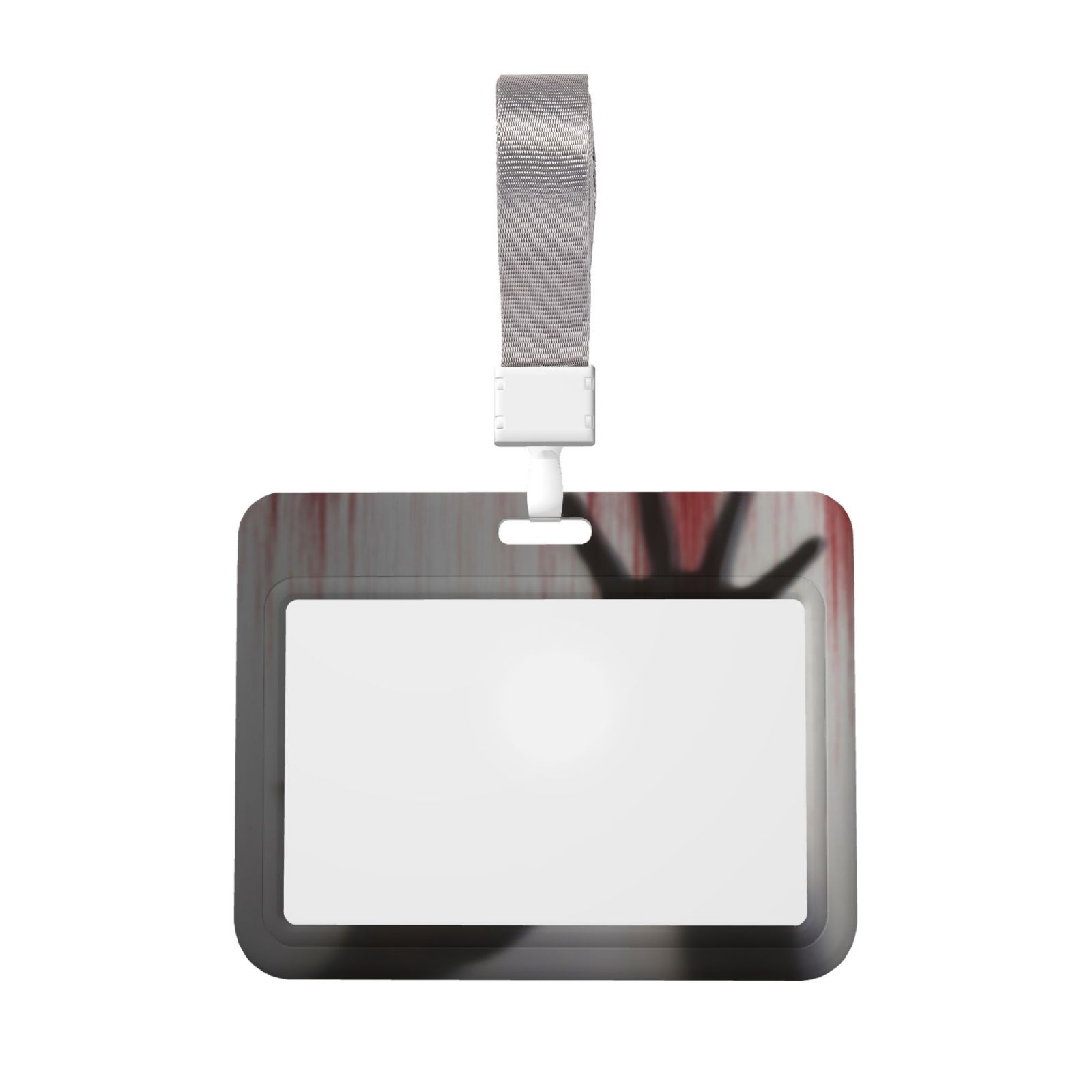 Cauagu Bloody Hand Behind for ID Badge Holder,Badge Holder with Windows ...