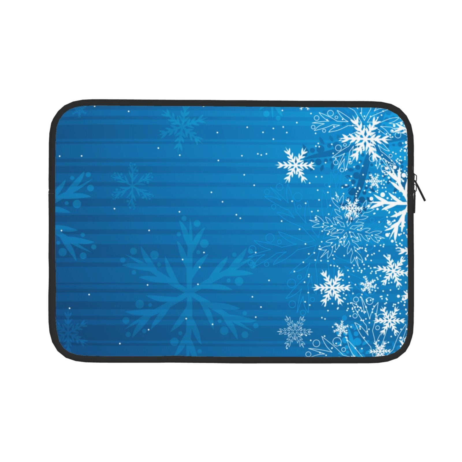 Cauagu Blue Christmas Print Laptop Sleeve Case, Laptop Cover Portable ...