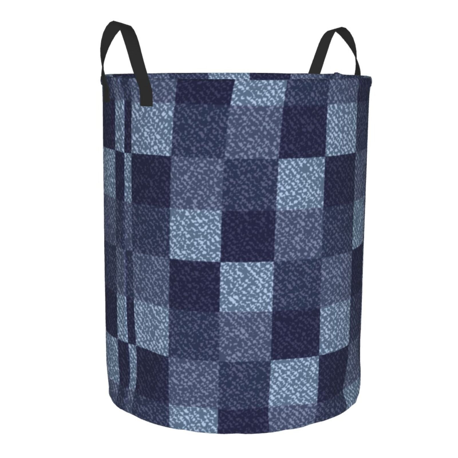 Cauagu Blue Gingham Buffalo Check for Laundry Basket,Collapsible ...