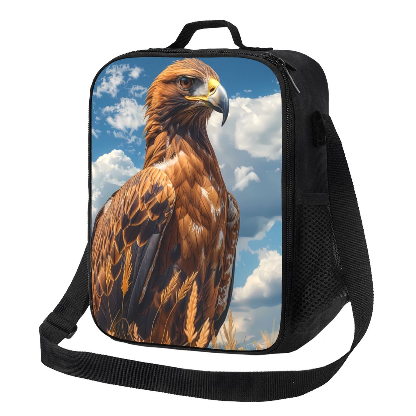 Cauagu Blue Sky White Cloud Eagle Insulated Lunch Bag - Reusable Lunch ...