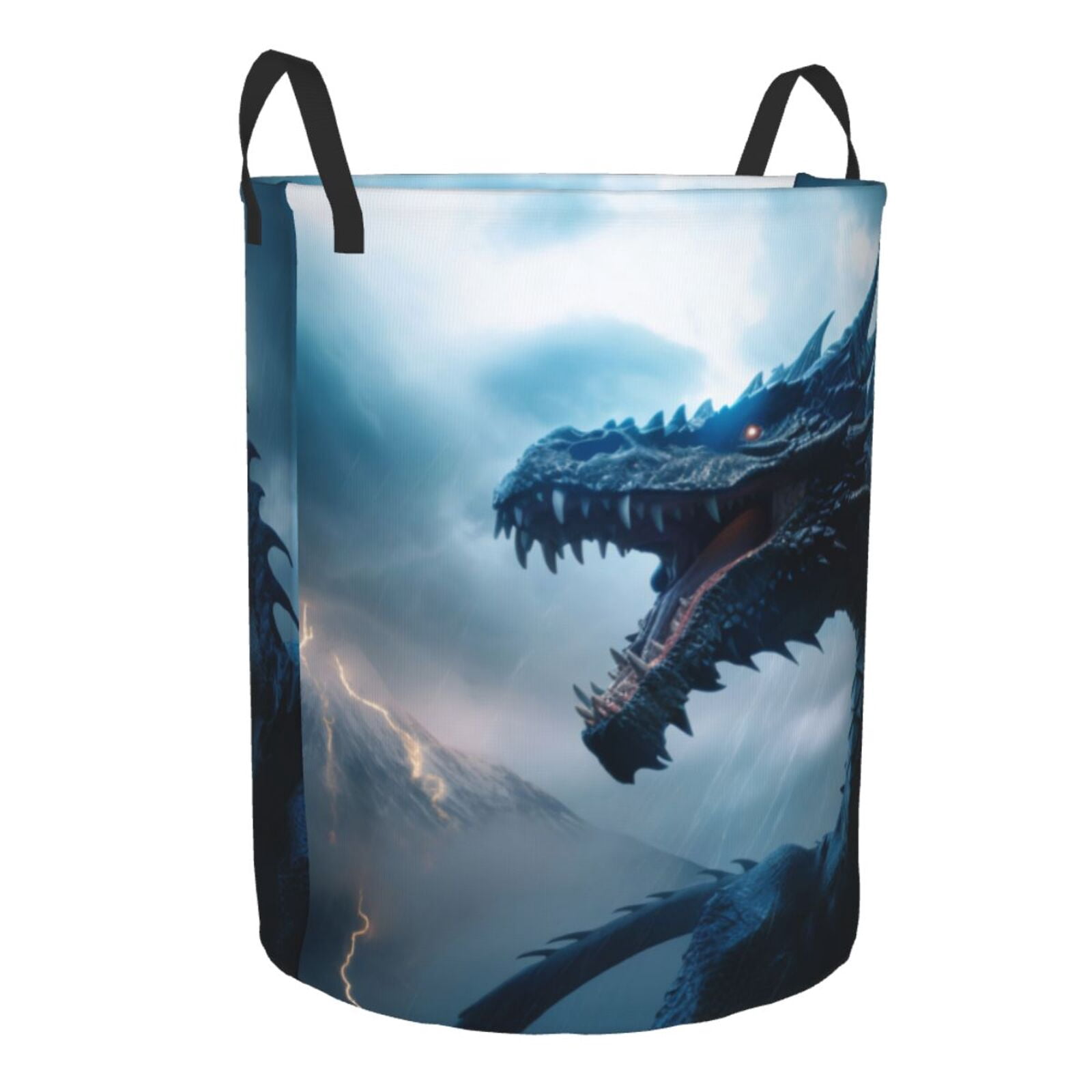 Cauagu Blue Thunder Storm Dragon for Laundry Basket,Collapsible ...