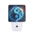 Cauagu Blue Yin And Yang Print LED Nightlight,0.5W Night Lights Plug ...