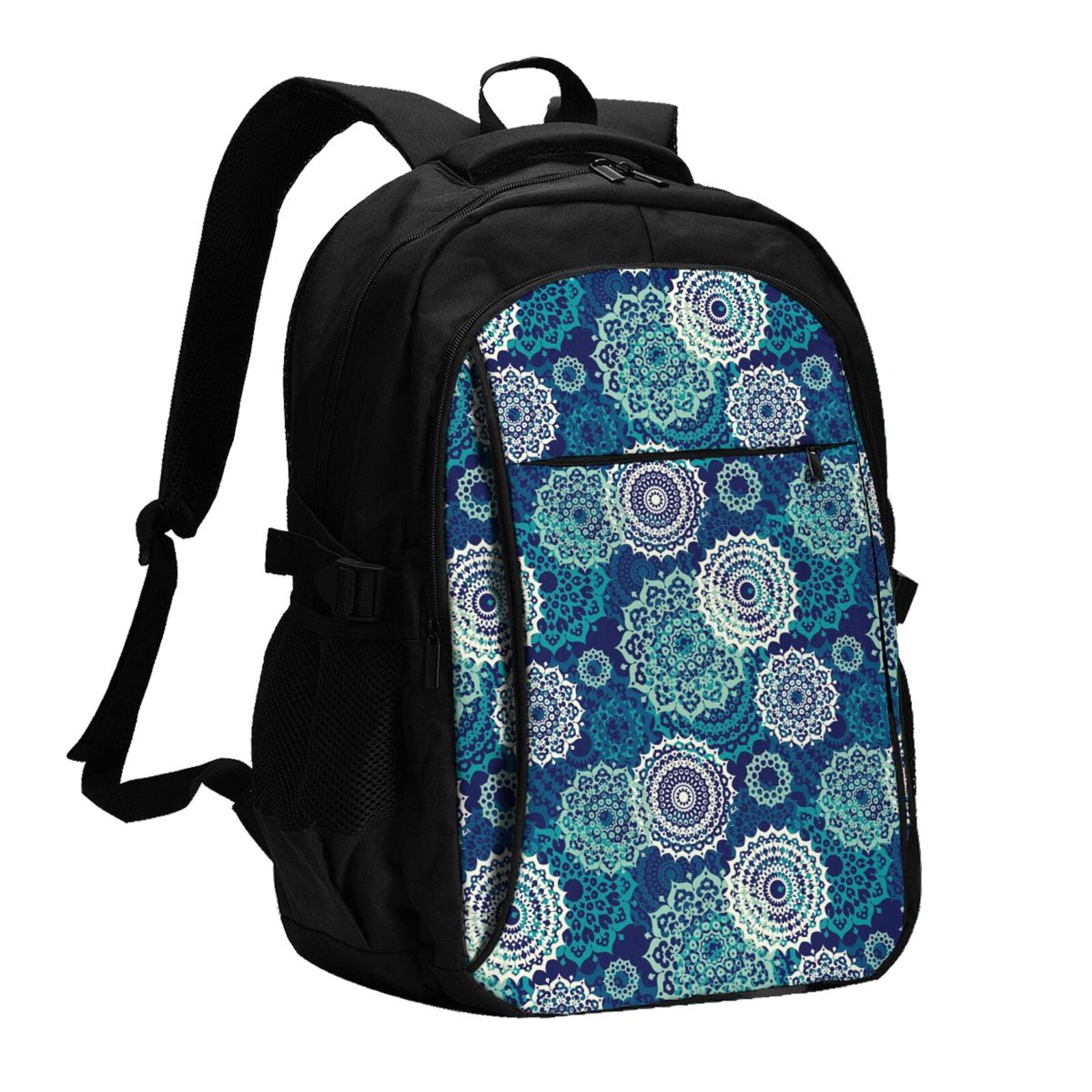 Cauagu Bohemian Mandala Print Travel Laptop with USB Charging Port ...
