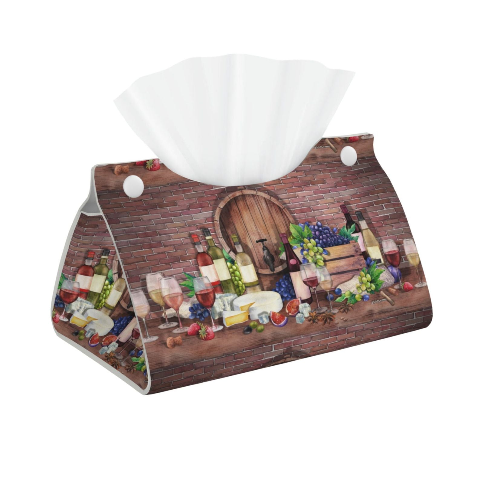 Cauagu Bottle Glass Red Wine for Large Tissue Box Cover Rectangular ...