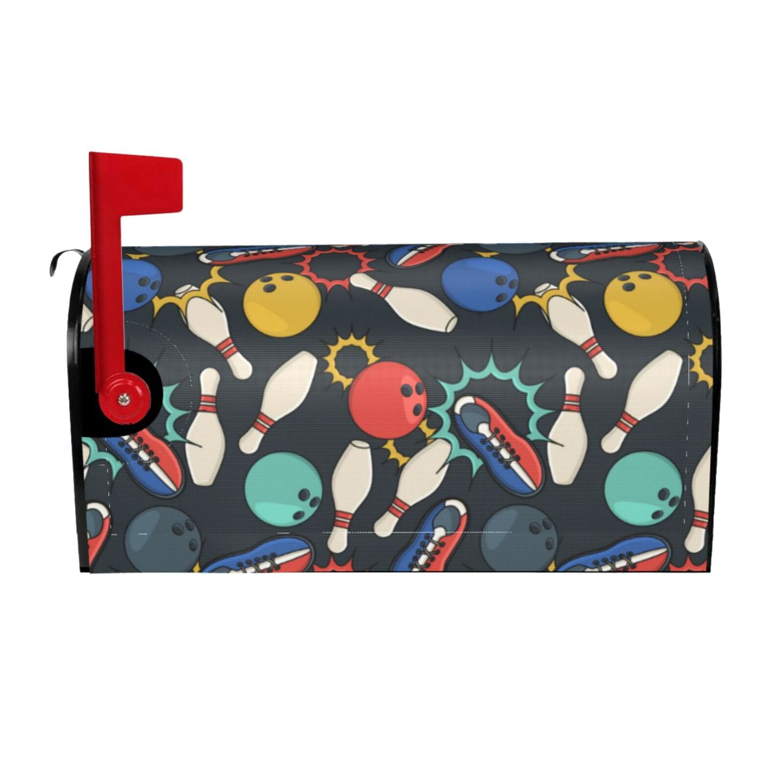 Cauagu Bowling Ball Pattern Magnetic Mailbox Covers, Mailbox Cover ...
