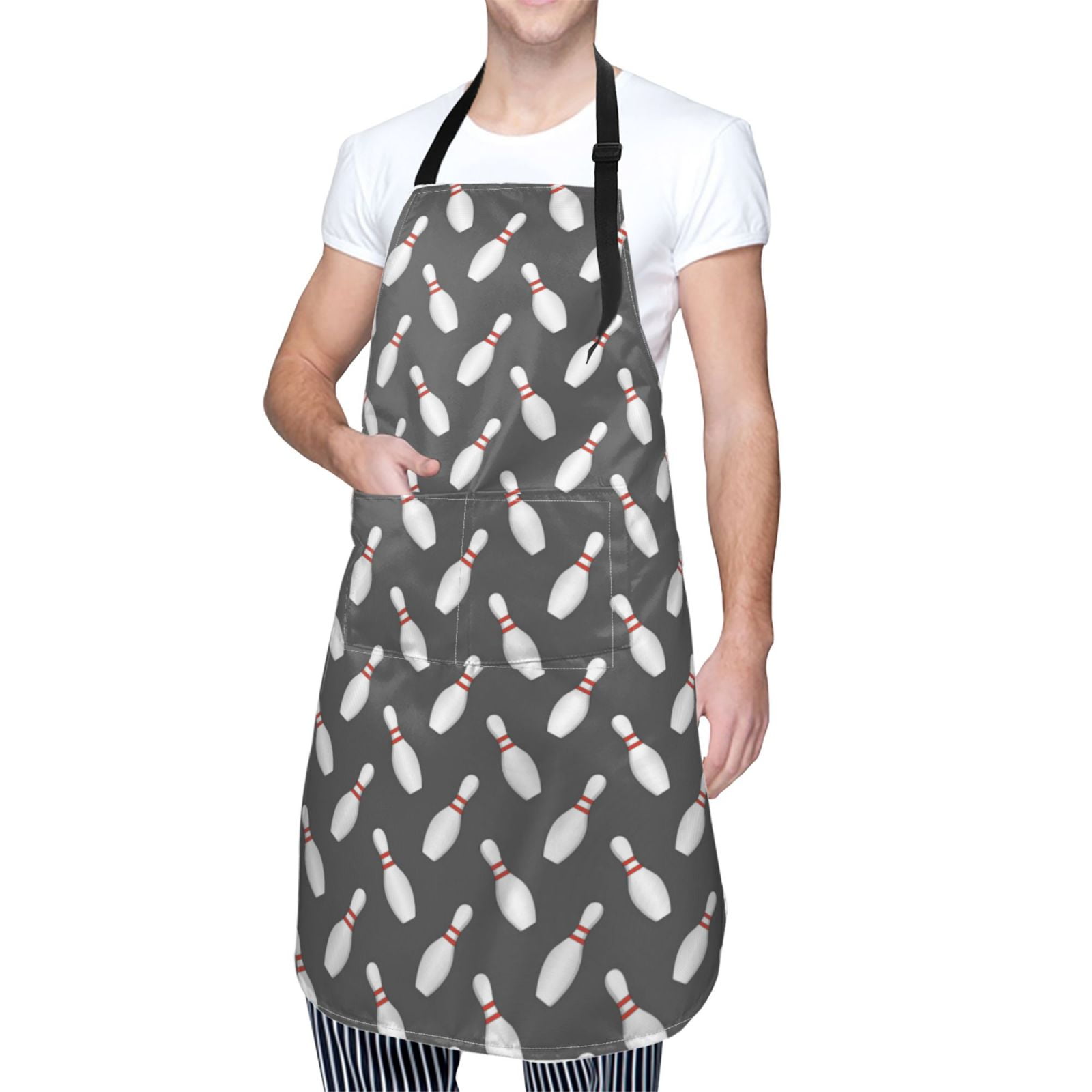 Cauagu Bowling Pins Aprons with Pockets,Waterproof Apron for Women ...