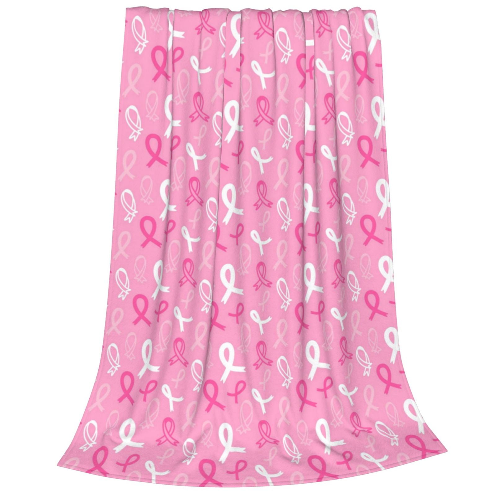 Cauagu Breast Cancer Awareness (3) Pattern Flannel Bed Blankets,Fleece ...
