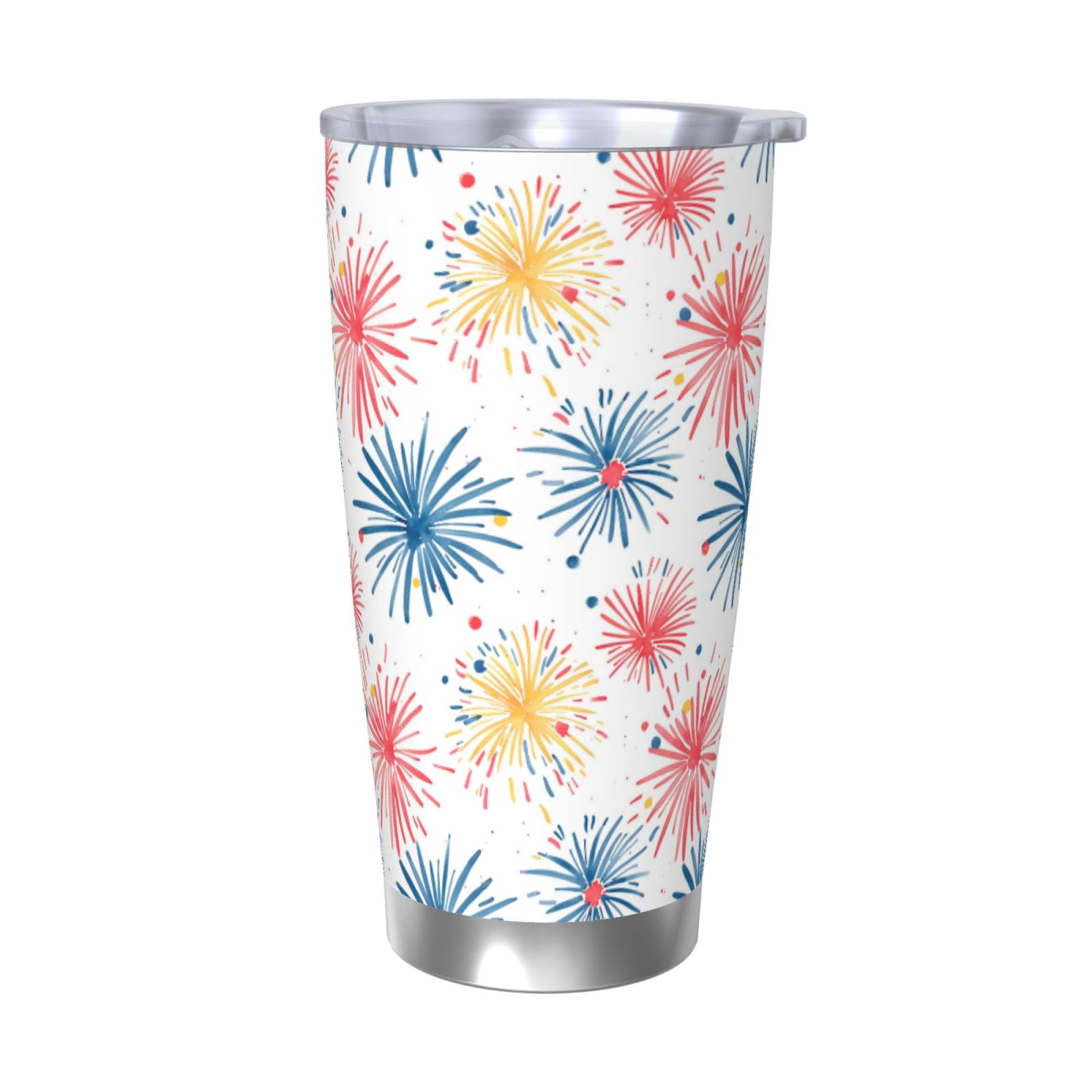 Cauagu Bright Colorful Fireworks Pattern 20oz Tumbler,Stainless Steel ...