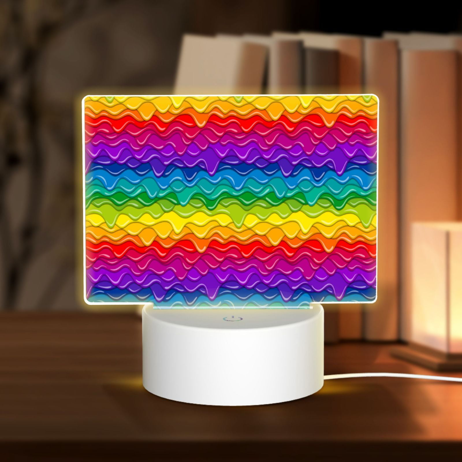 Cauagu Bright Rainbow for Rectangle Acrylic Night Light - Acrylic ...