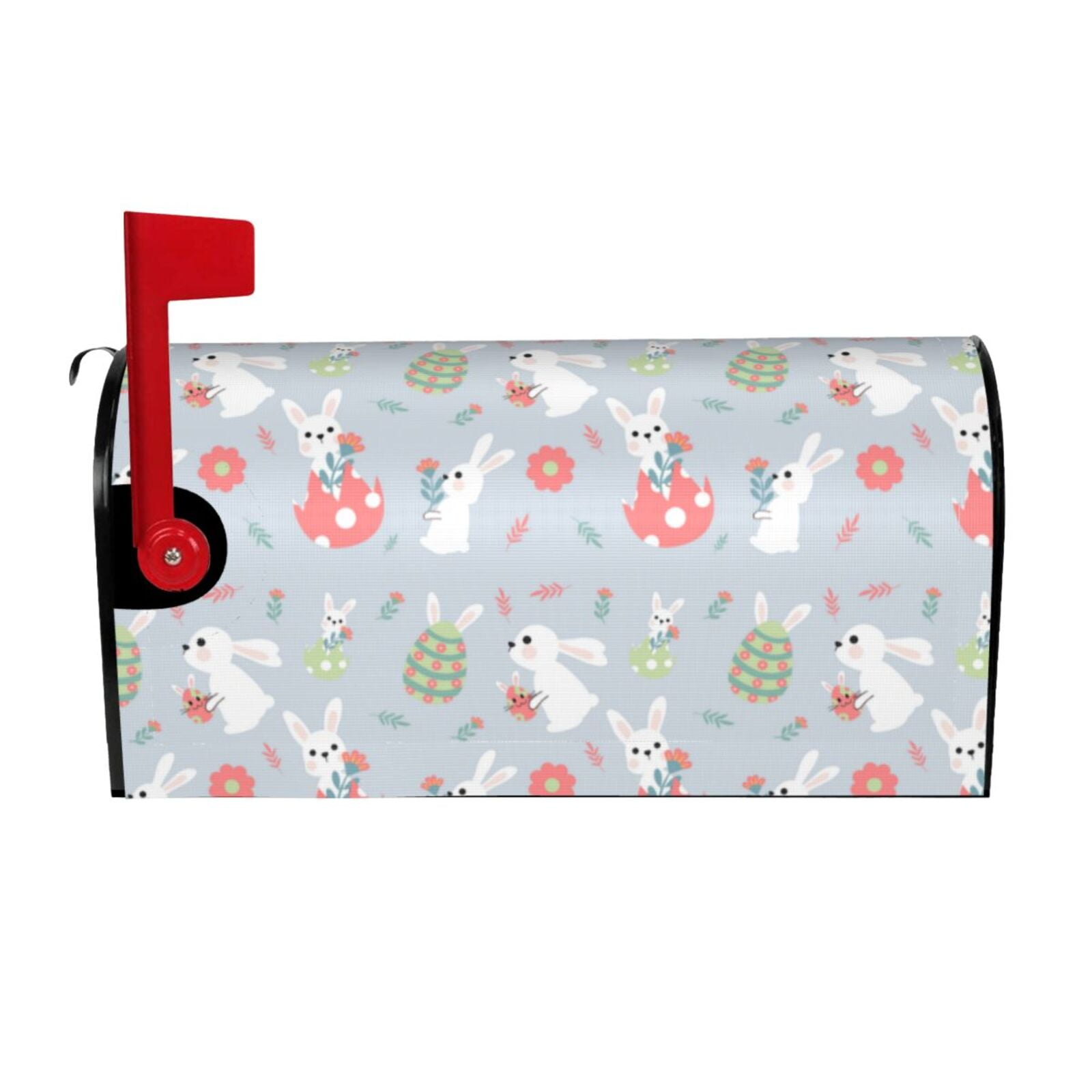 Cauagu Bunny cartoon with easter Pattern Magnetic Mailbox Covers ...