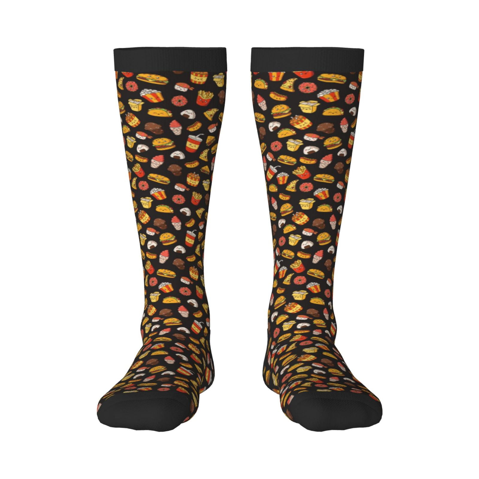 Cauagu Burger Fries Print Women's Men's Ankle Socks 1-pack Casual ...