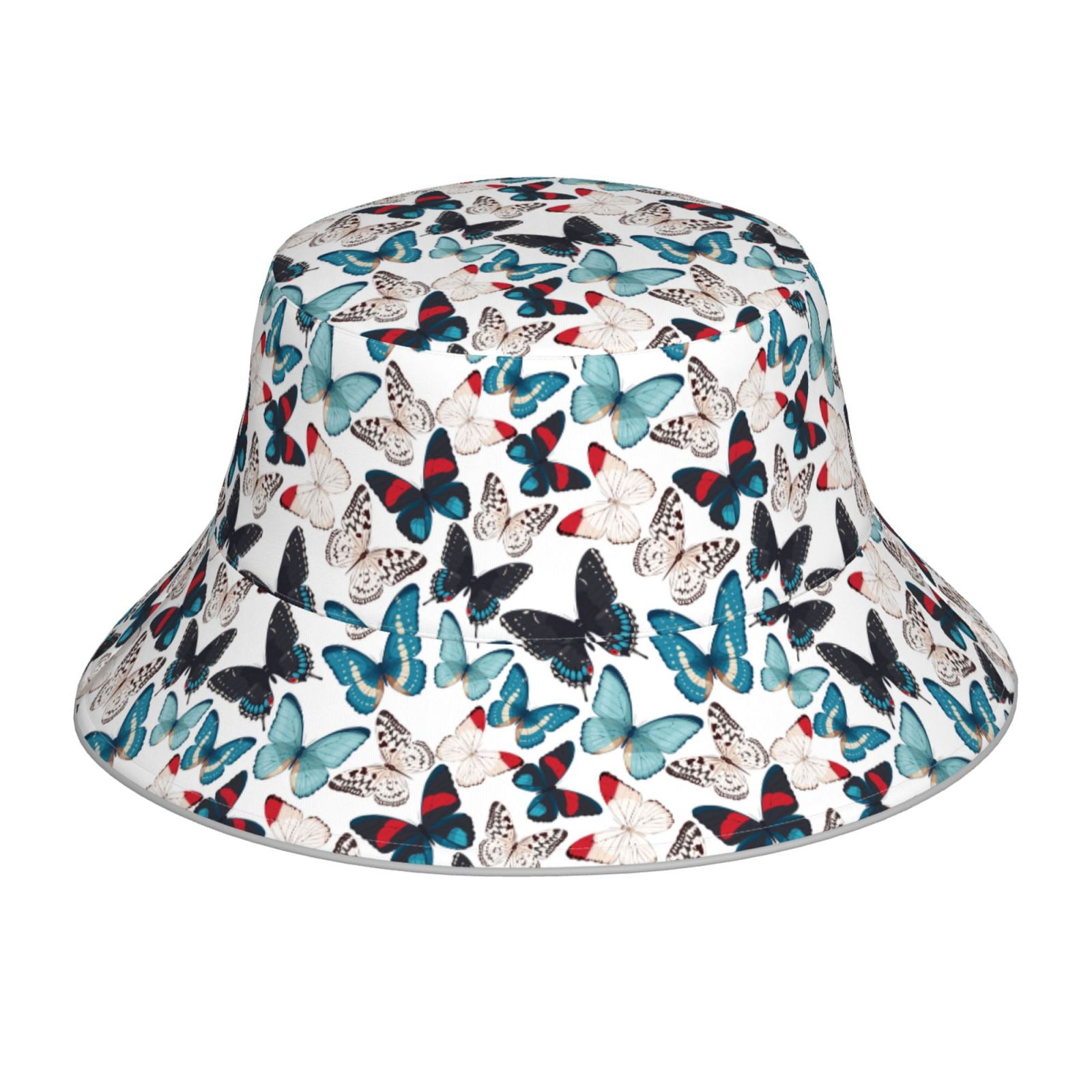 Cauagu Butterfly for Unisex Bucket Hat,Outdoor Summer Beach Fishing Sun ...