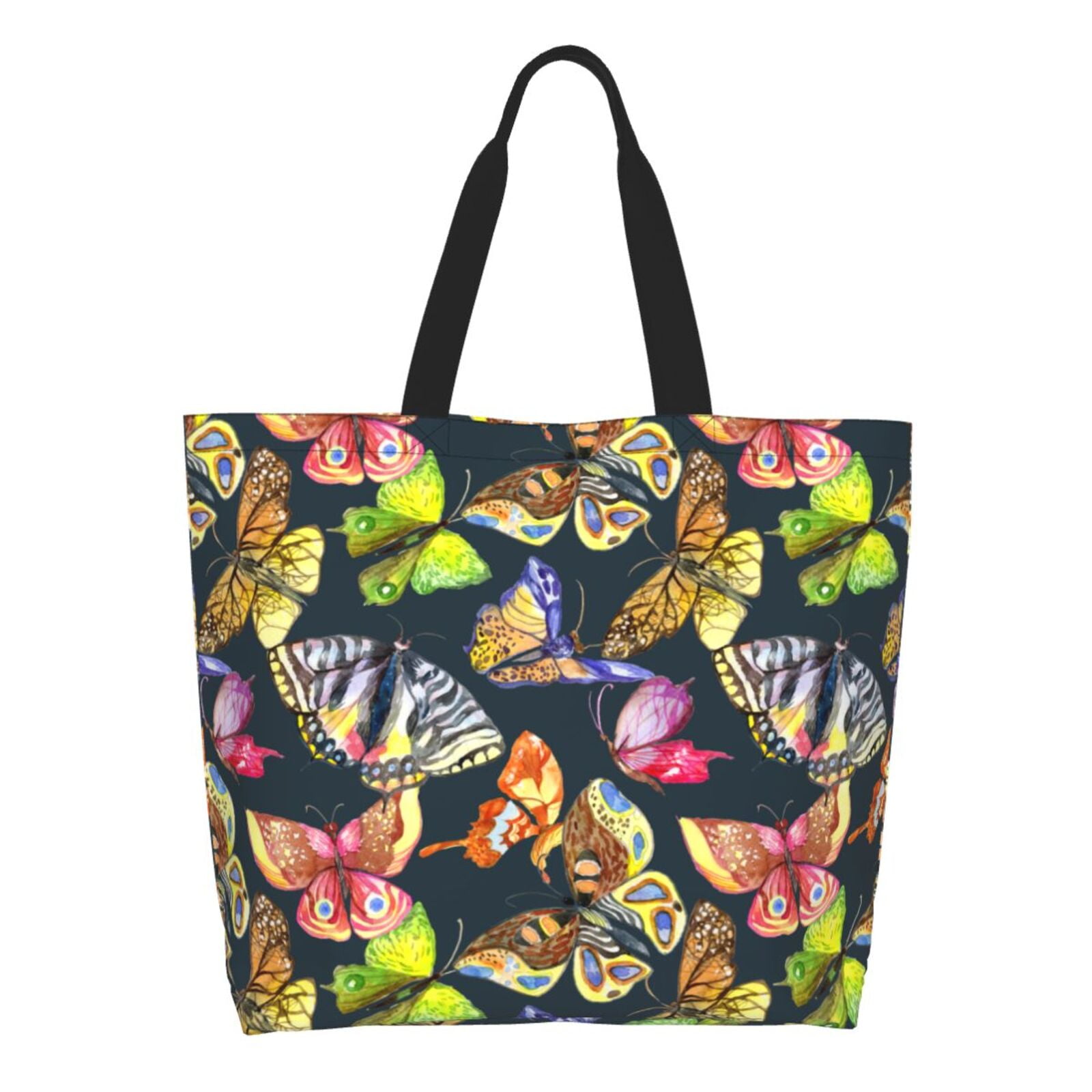 Cauagu Butterfly Wild Insect Print Women Large Capacity Tote Bag ...