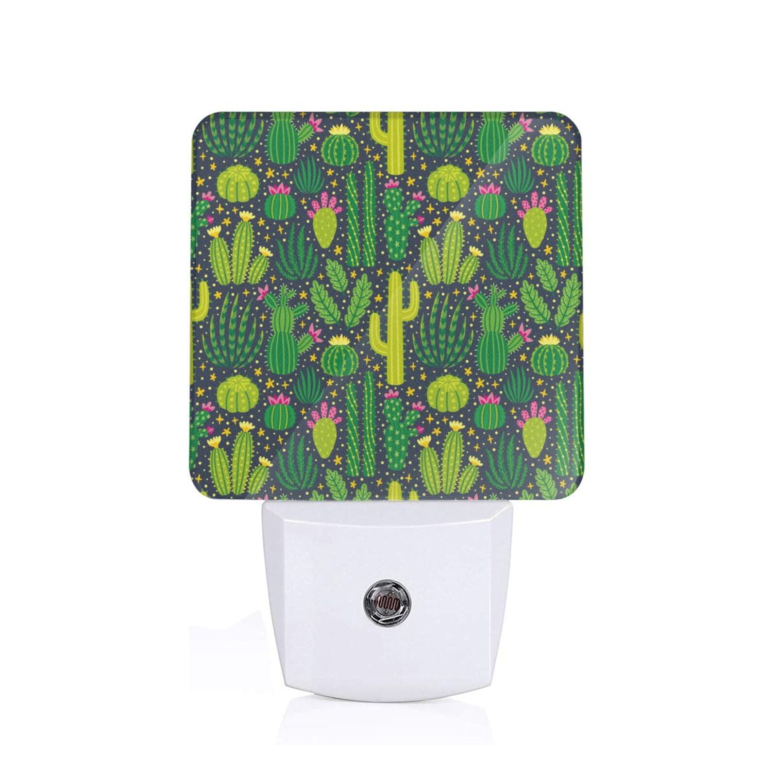 Cauagu Cactus 1 Print LED Nightlight,0.5W Night Lights Plug into Wall 1 ...