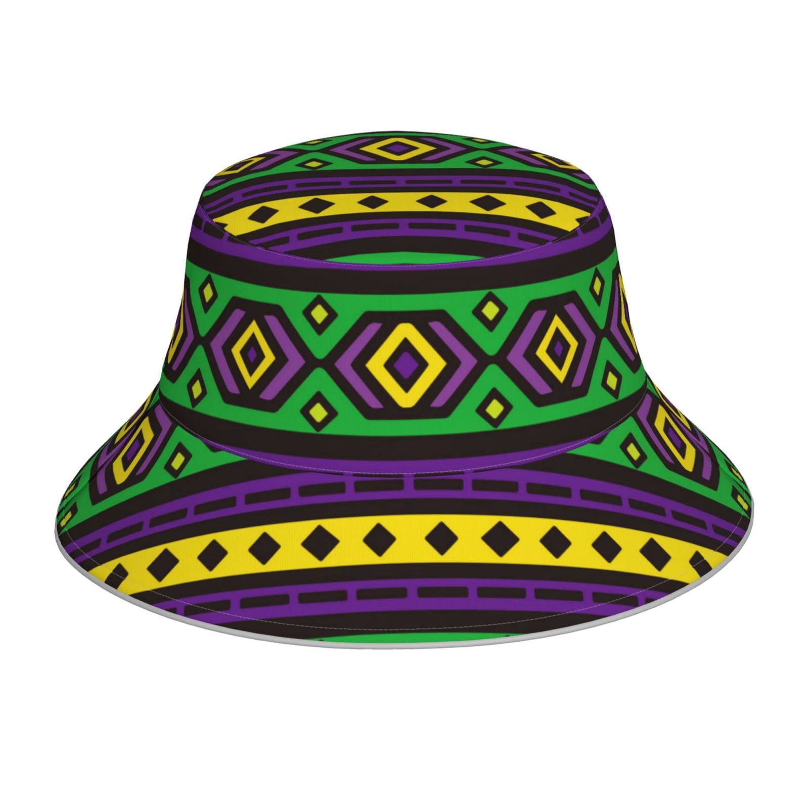 Cauagu Carnival Mardi Gras for Unisex Bucket Hat,Outdoor Summer Beach ...