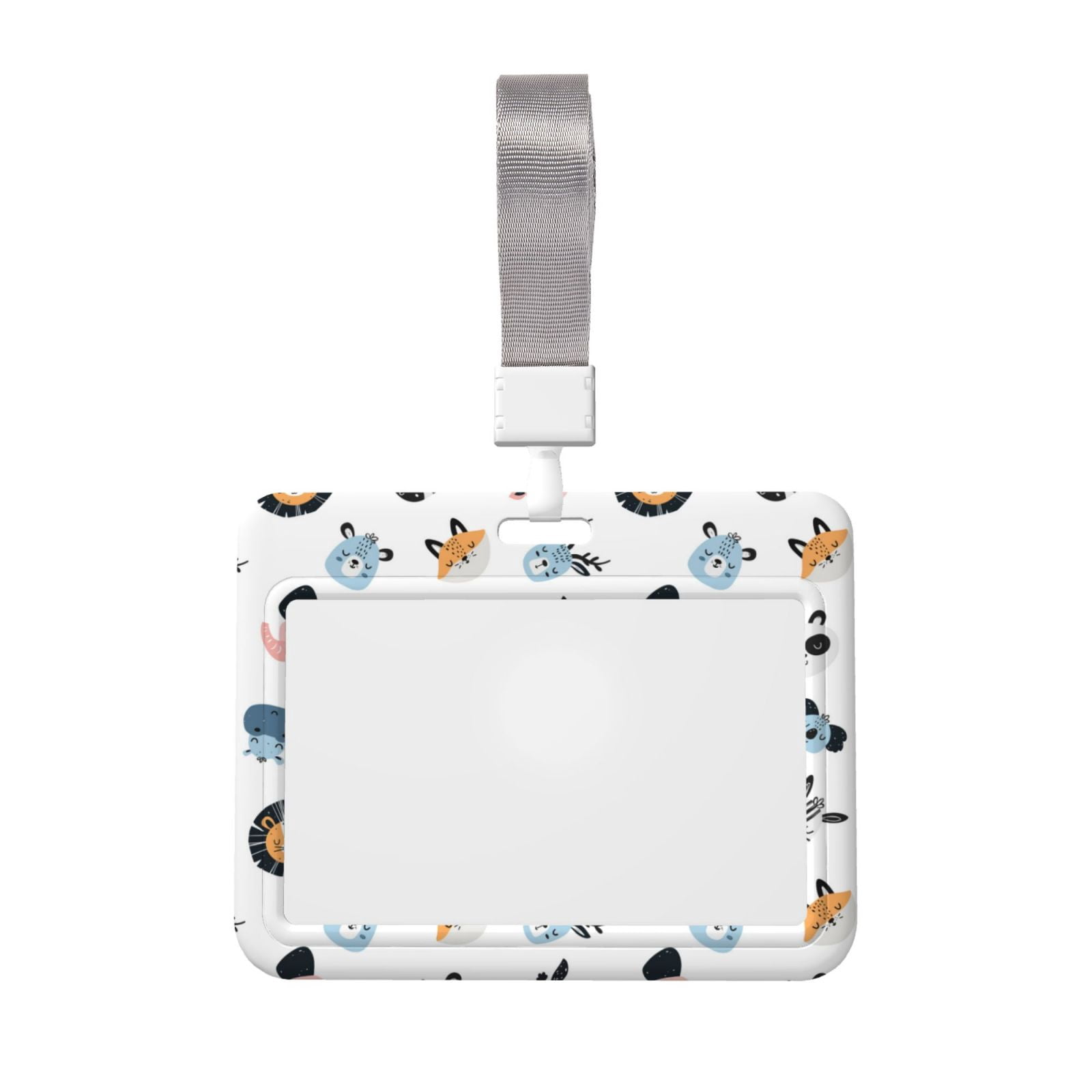 Cauagu Cartoon Animals for ID Badge Holder,Badge Holder with Windows ...