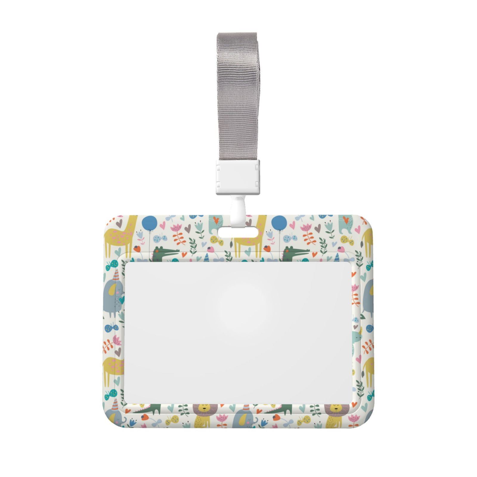 Cauagu Cartoon Animals for ID Badge Holder,Badge Holder with Windows ...