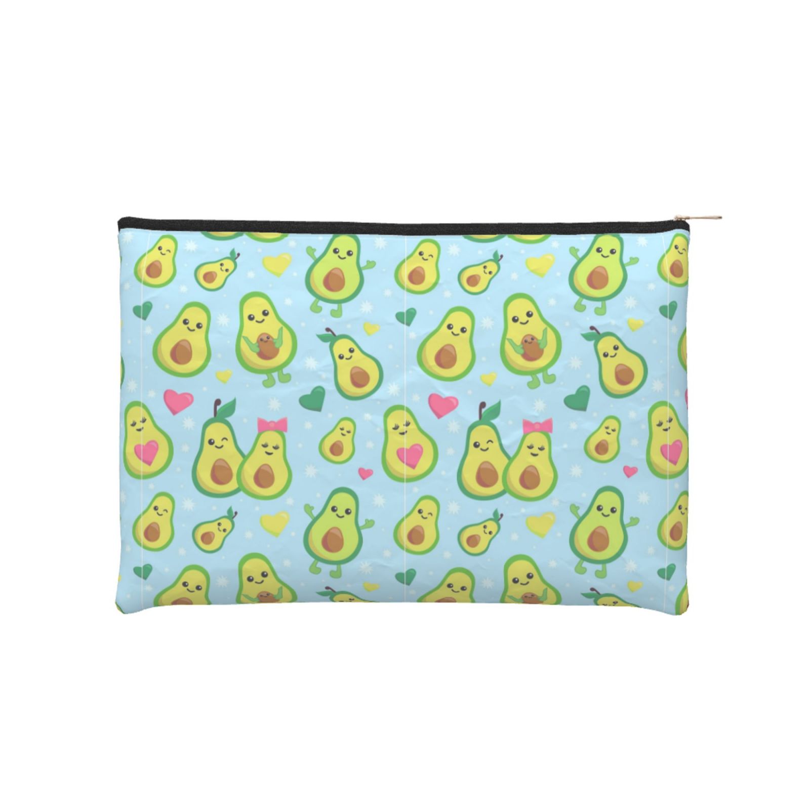 Cauagu Cartoon Avocado for Tyvek Makeup Bag,Reusable Travel Cosmetic ...