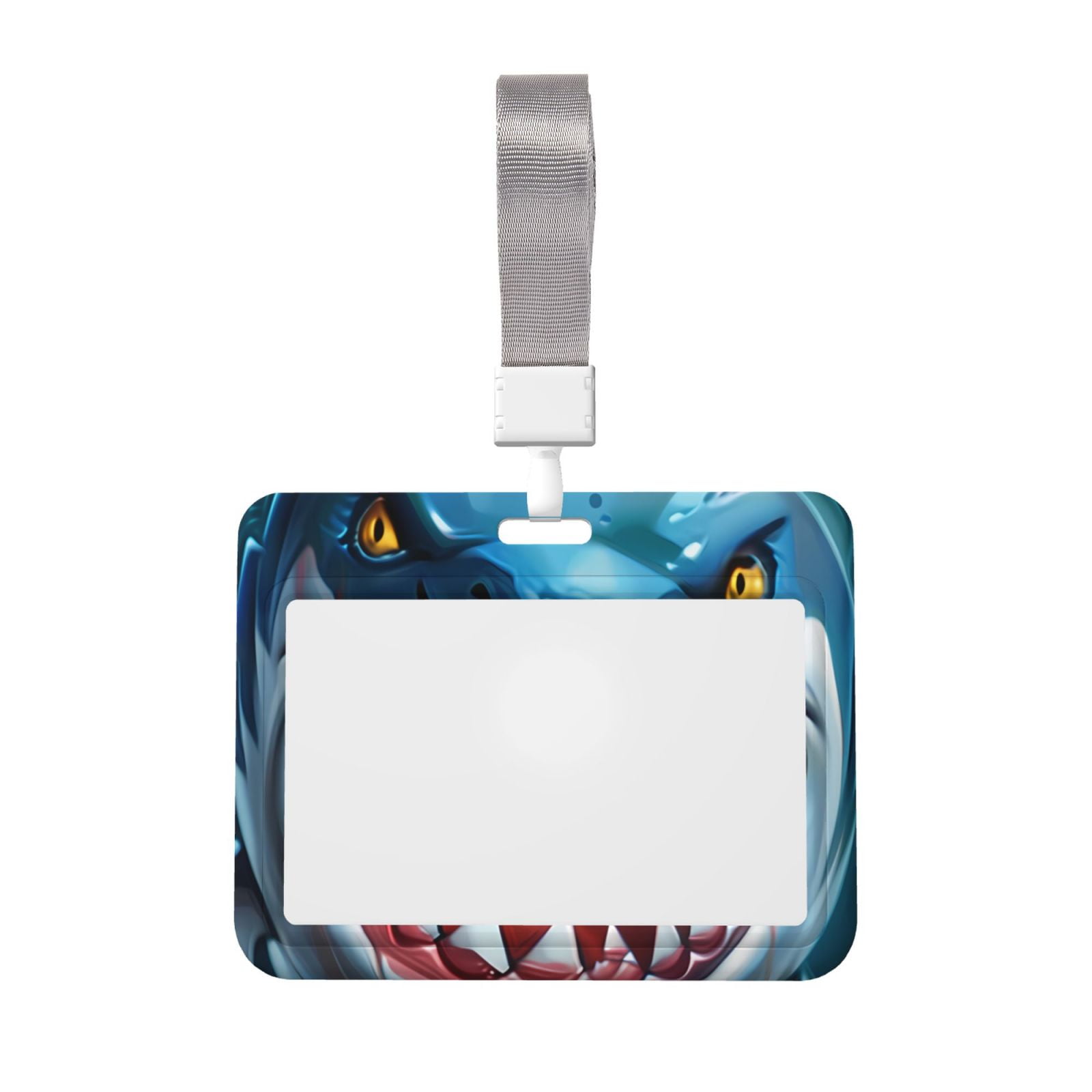 Cauagu Cartoon Cute Shark for ID Badge Holder,Badge Holder with Windows ...