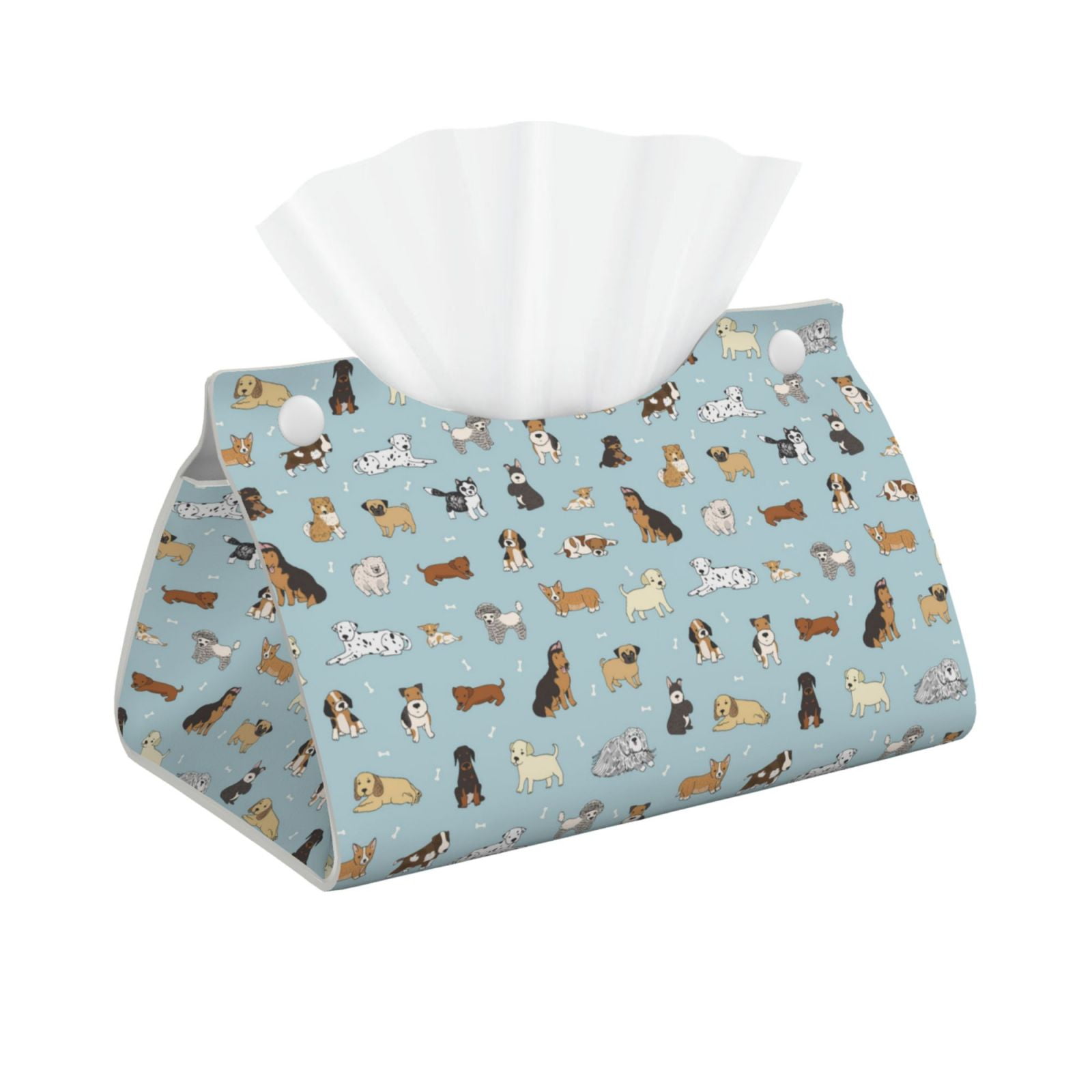 Cauagu Cartoon Doodle Puppy for Large Tissue Box Cover Rectangular–Plus ...