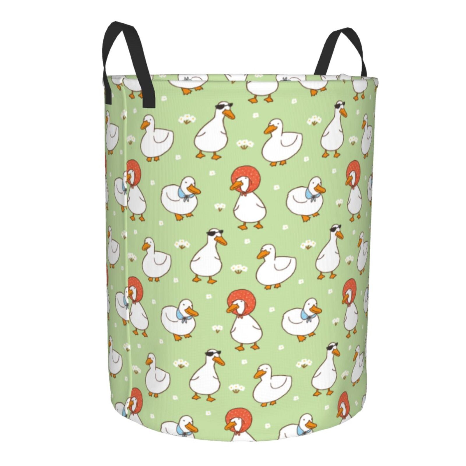 Cauagu Cartoon Duck for Laundry Basket,Collapsible Organizer Basket for ...
