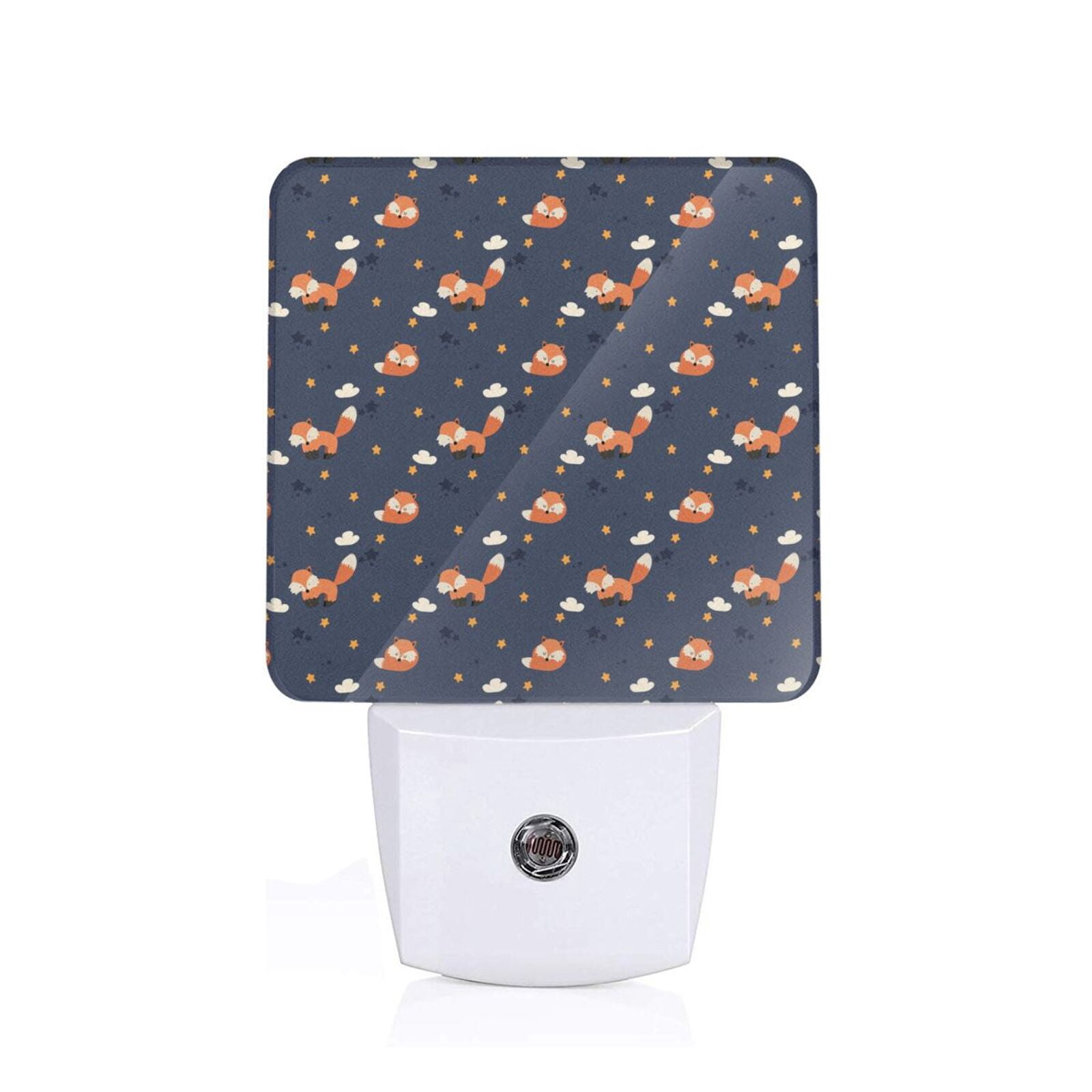 Cauagu Cartoon Fox Print LED Nightlight,0.5W Night Lights Plug into ...