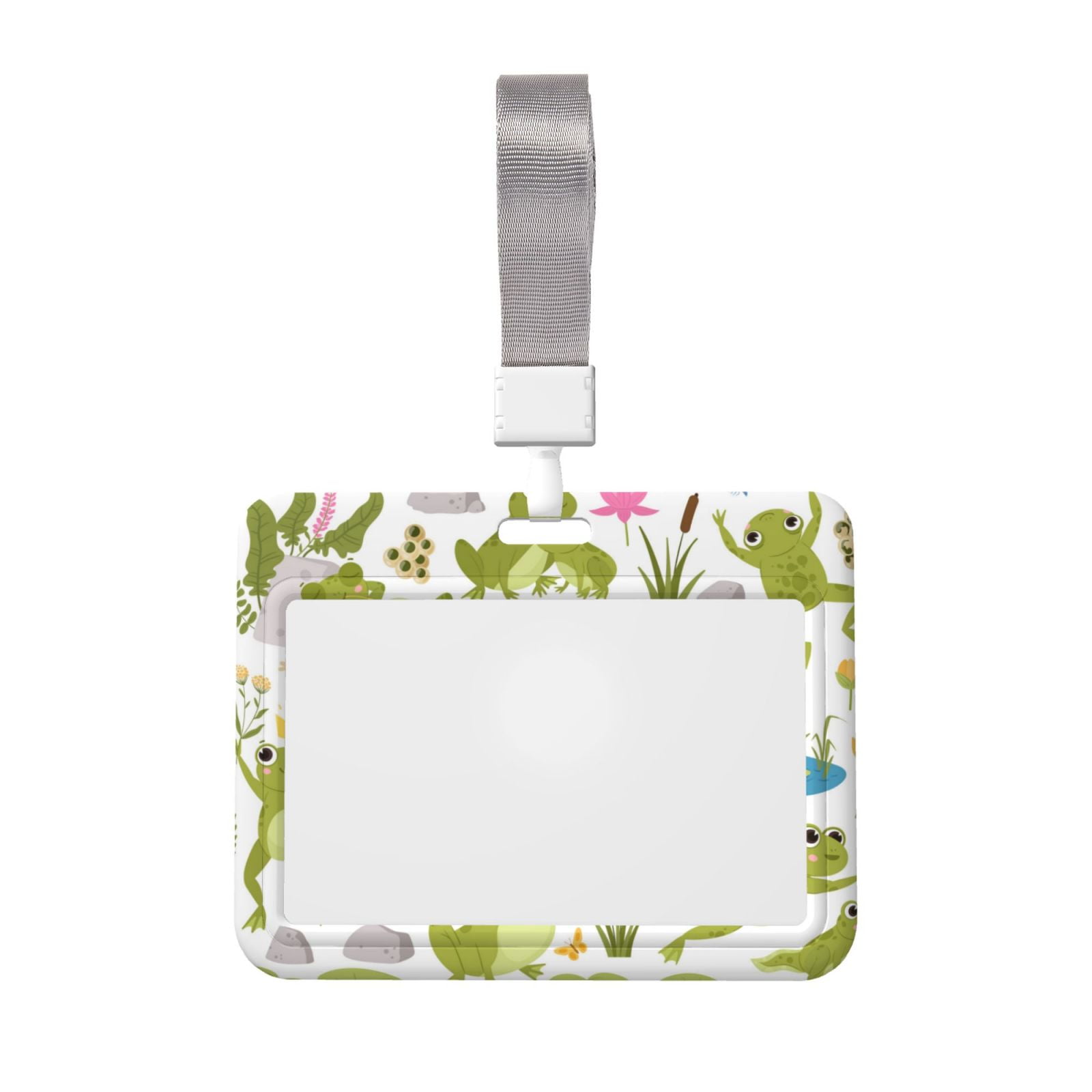 Cauagu Cartoon Frogs for ID Badge Holder,Badge Holder with Windows Key ...