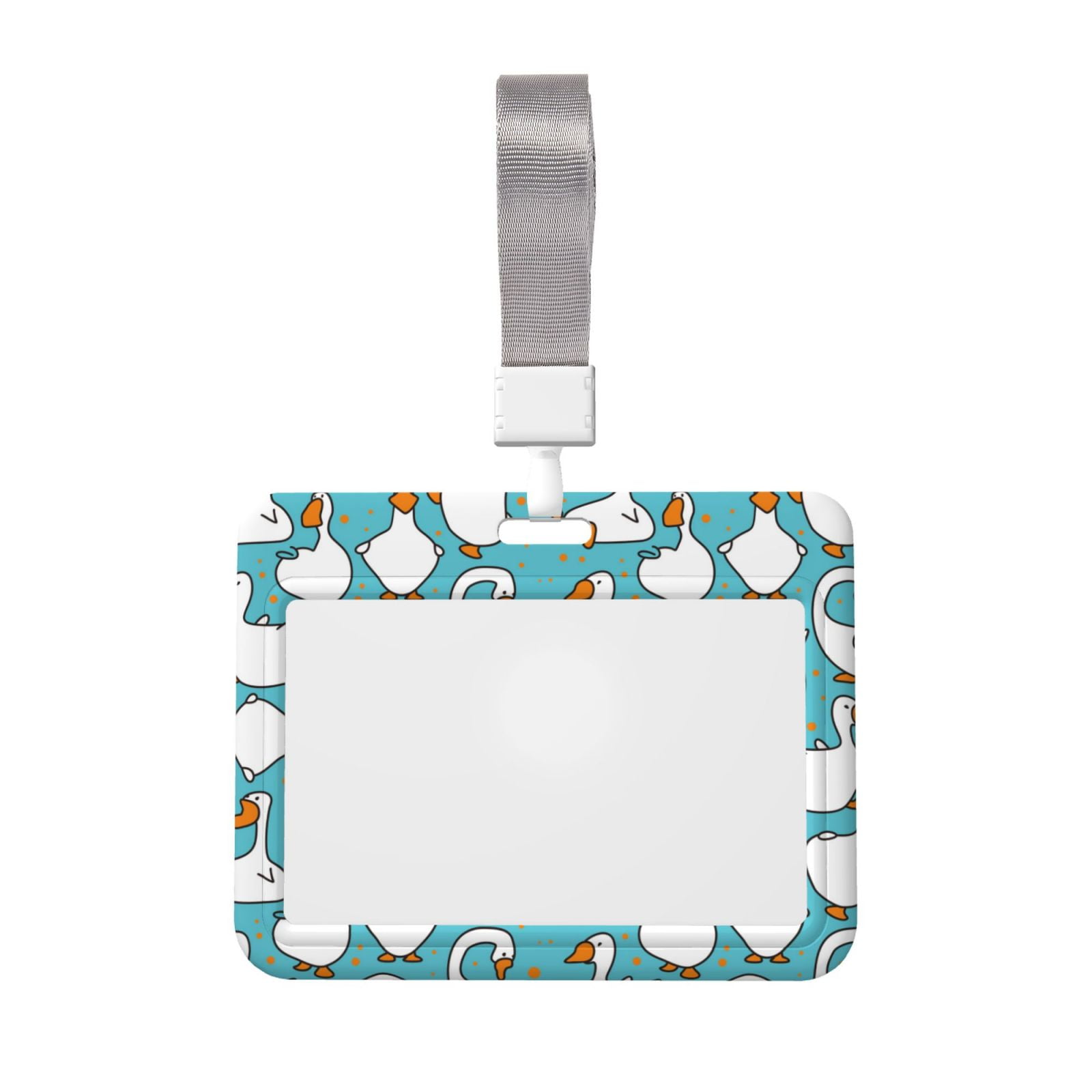 Cauagu Cartoon Funny Goose for ID Badge Holder,Badge Holder with ...