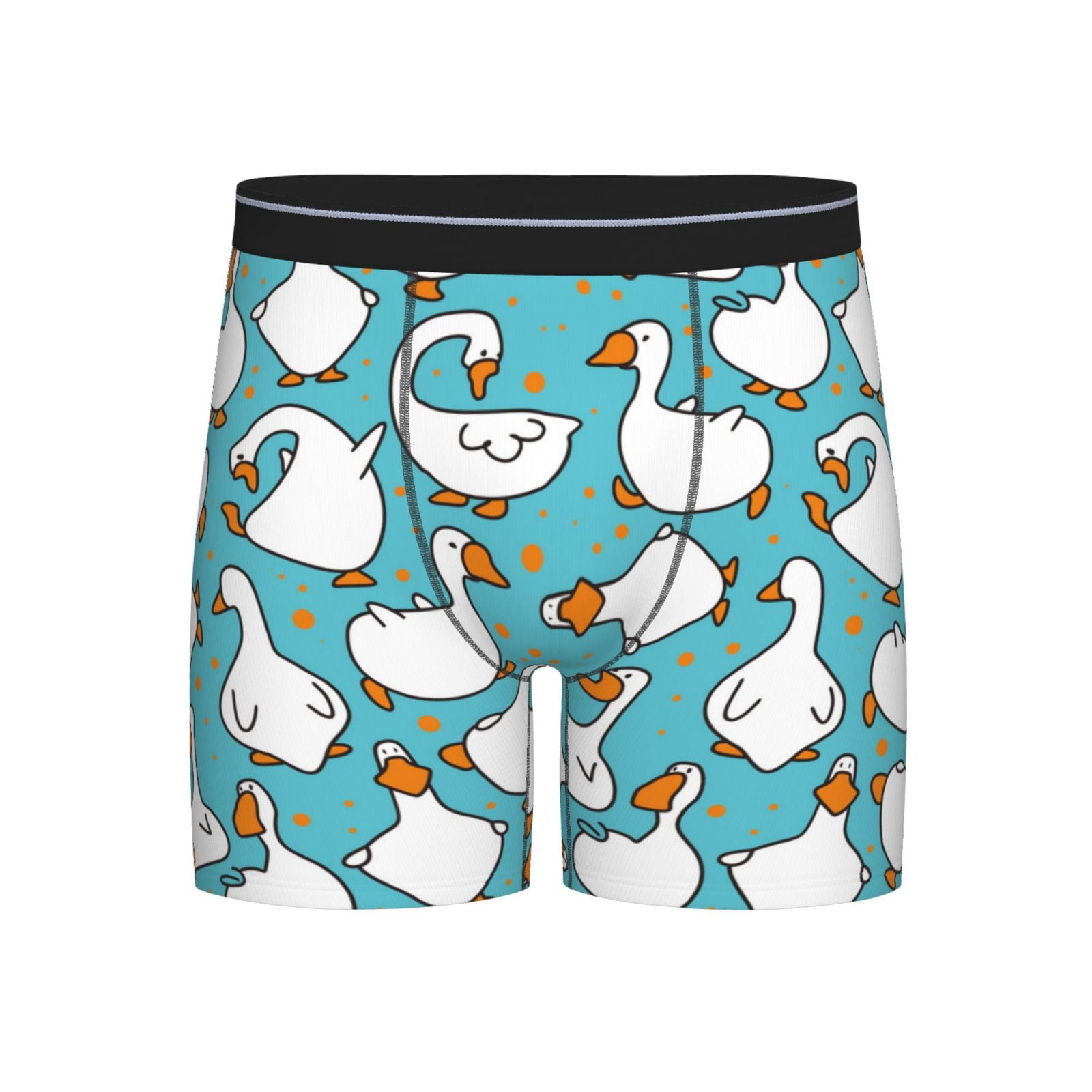 Cauagu Cartoon Funny Goose Print Men's Boxer Briefs, Funny & Cute ...