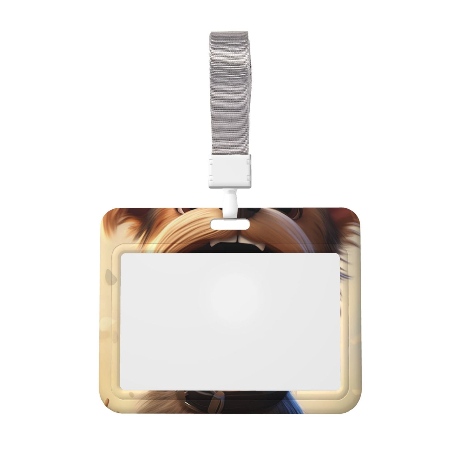 Cauagu Cartoon Happy Cute Puppy for ID Badge Holder,Badge Holder with ...