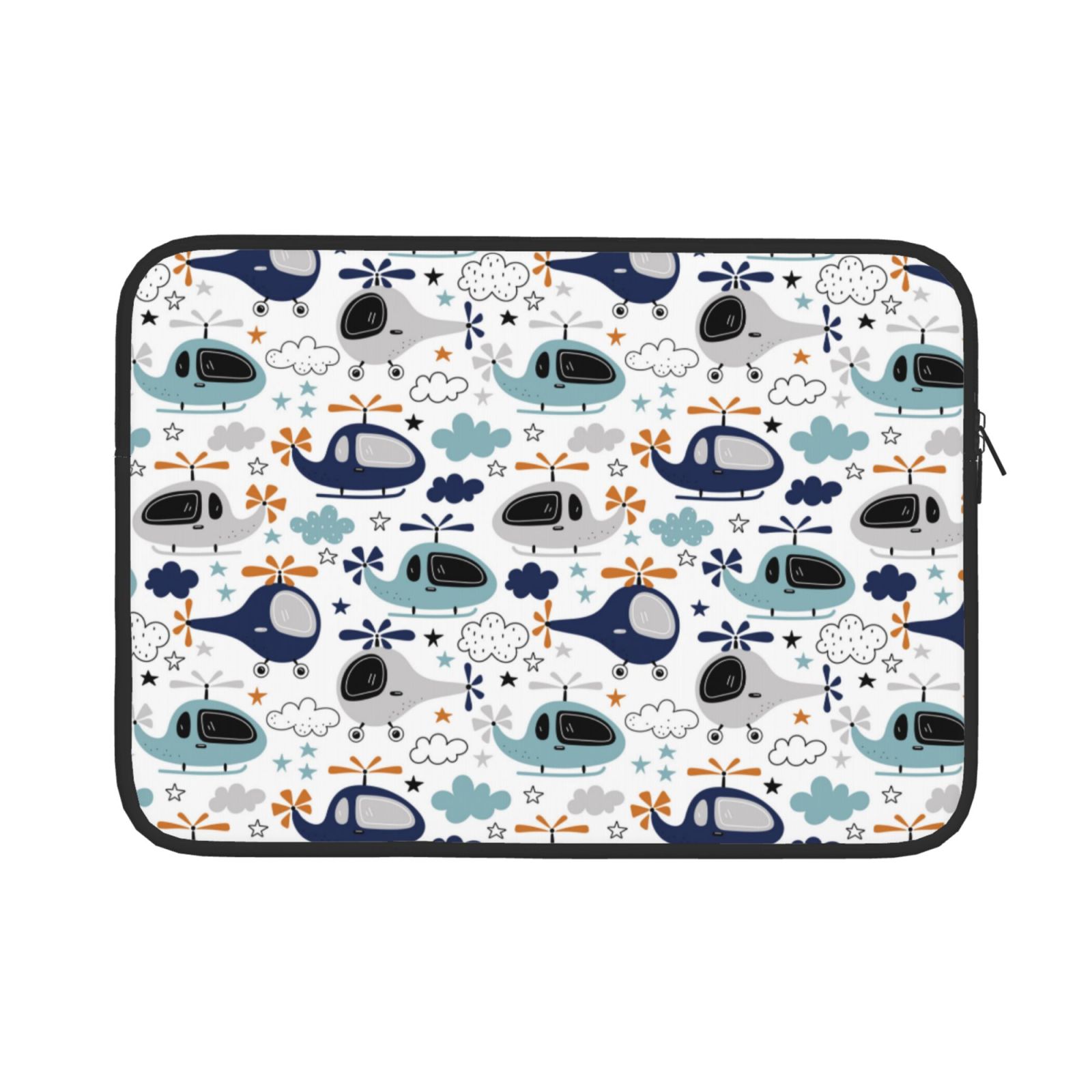Cauagu Cartoon Helicopters Print Laptop Sleeve Case, Laptop Cover ...