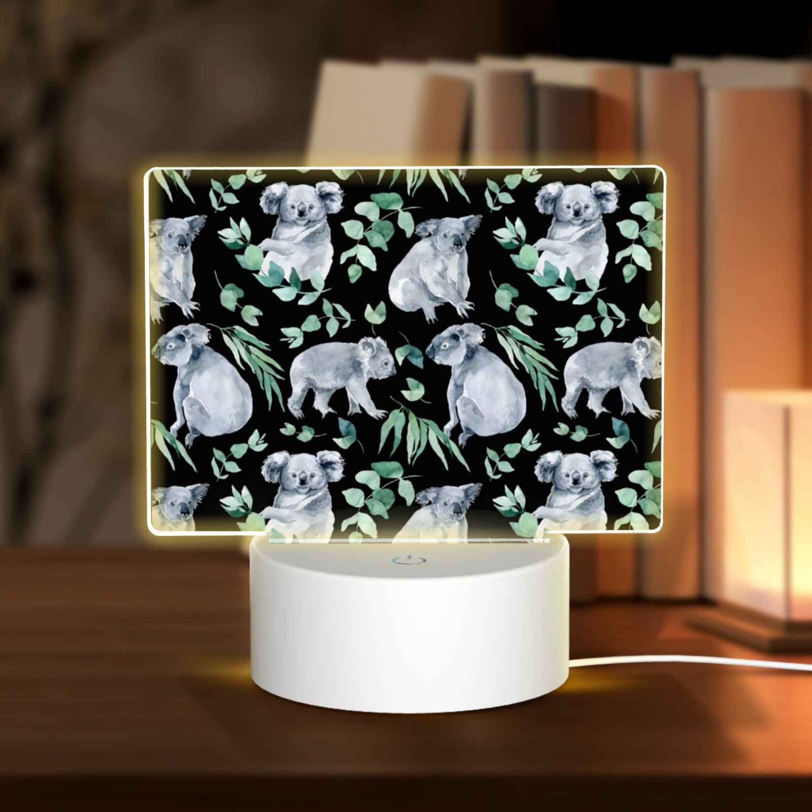 Cauagu Cartoon Koala Bear for Rectangle Acrylic Night Light - Acrylic ...