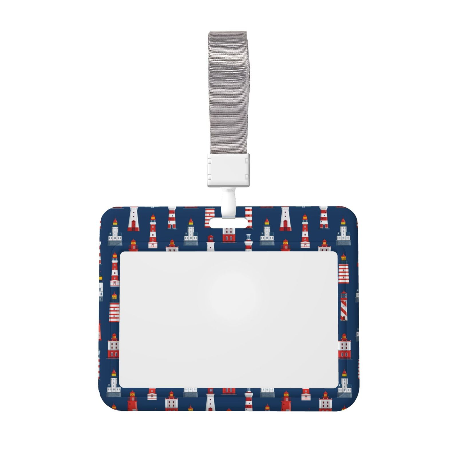 Cauagu Cartoon Lighthouse for ID Badge Holder,Badge Holder with Windows ...