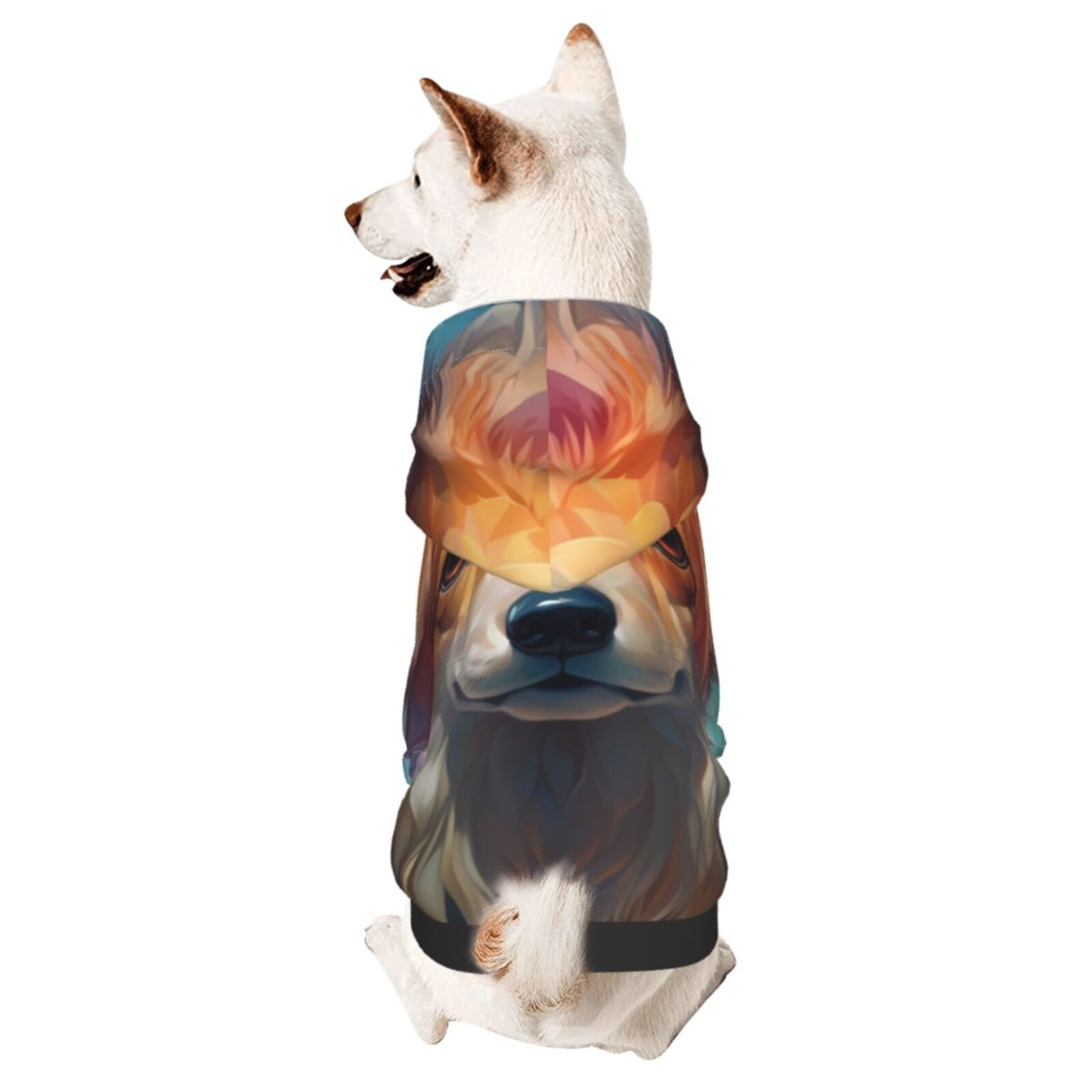 Cauagu Cartoon Pattern Corgi Pattern Winter Pet Hoodie Sweatshirts- Dog ...
