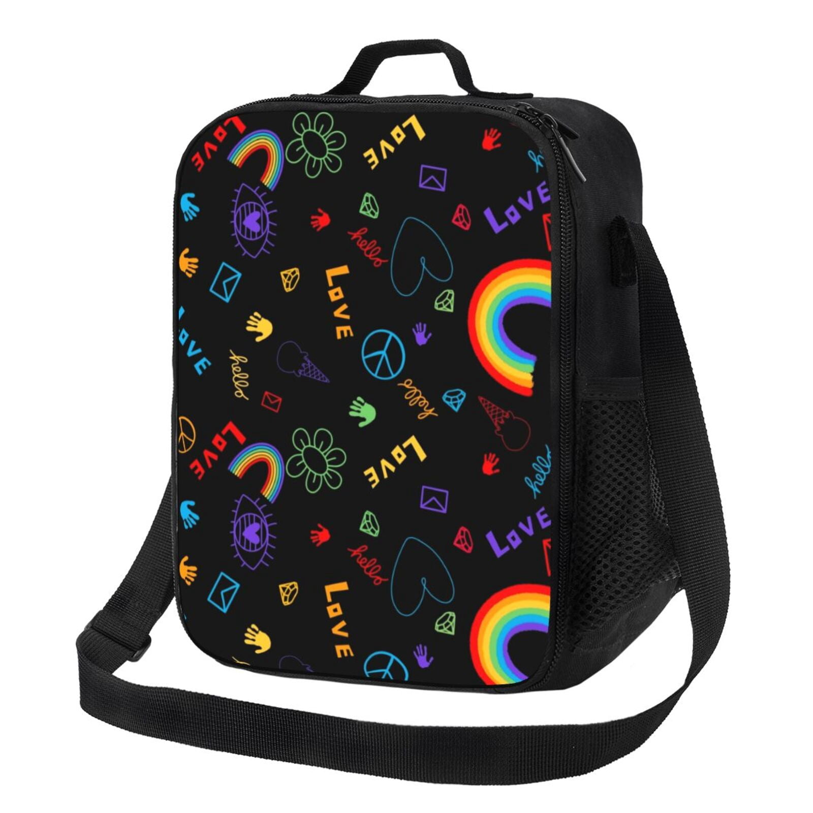 Cauagu Cartoon Pride Lgbt Insulated Lunch Bag - Reusable Lunch Box ...
